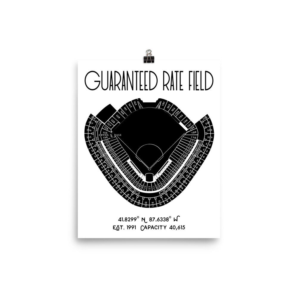 Chicago White Sox Guaranteed Rate Field Stadium Poster Print - Etsy