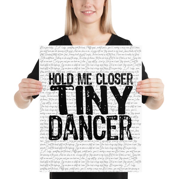 Tiny Dancer Song Poster - Etsy