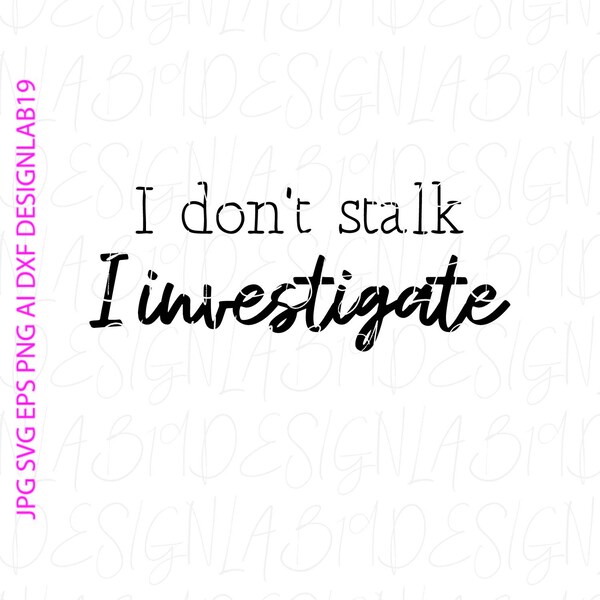 I Investigate Svg - Etsy