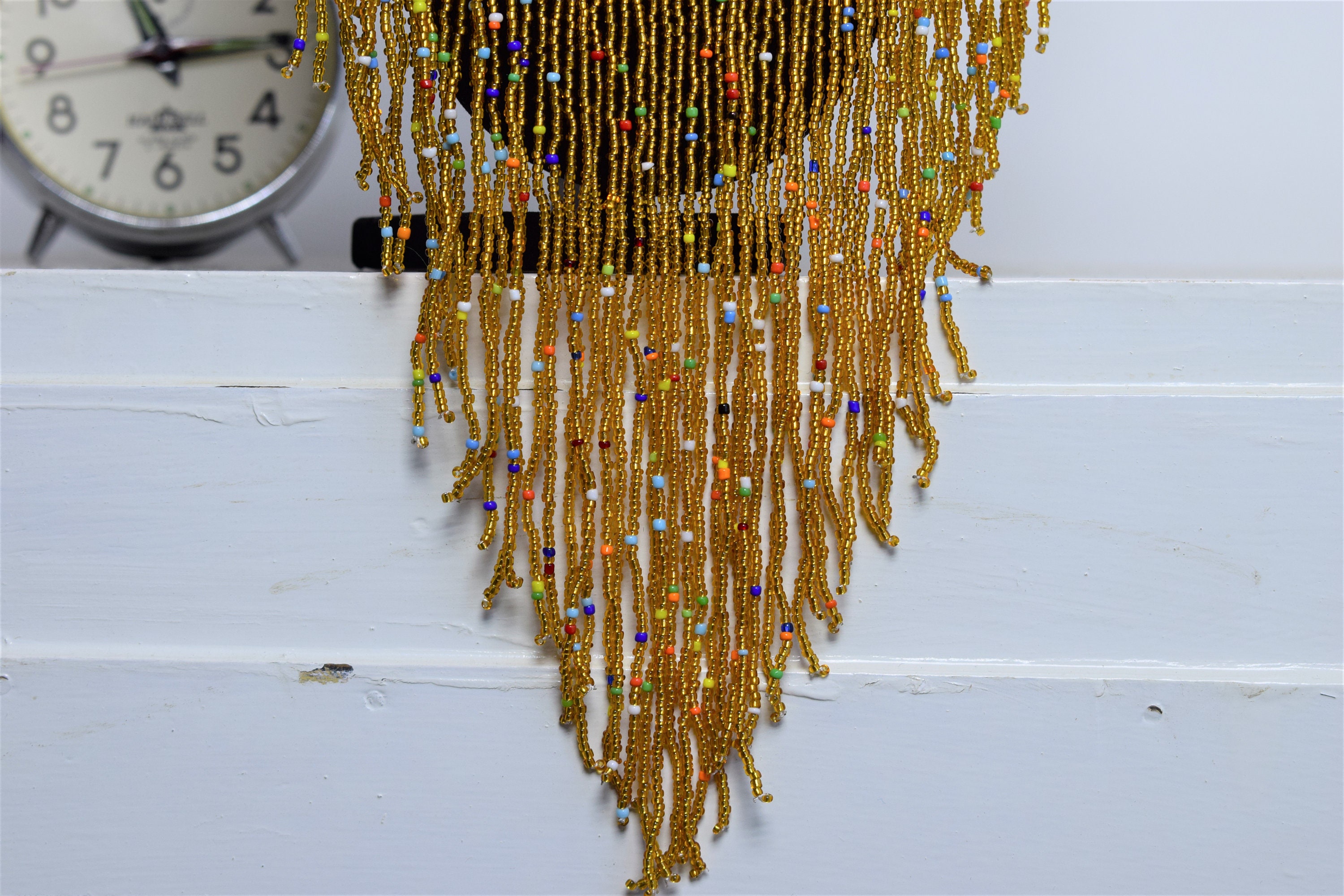 Handmade Beaded necklace Gift for HerTribal ChunkyGolden | Etsy