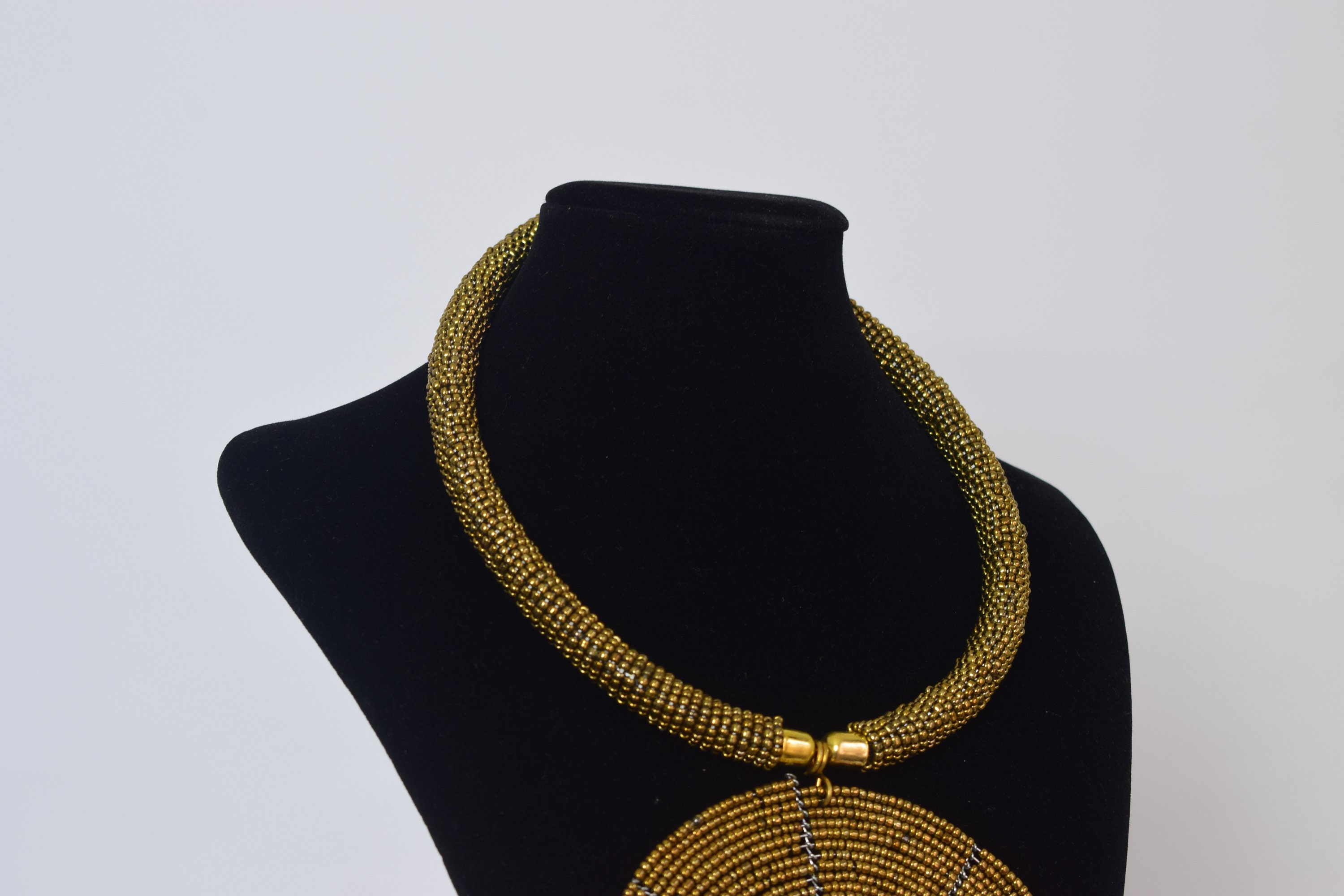 African Necklace african Jewelry handmade beaded Necklace - Etsy