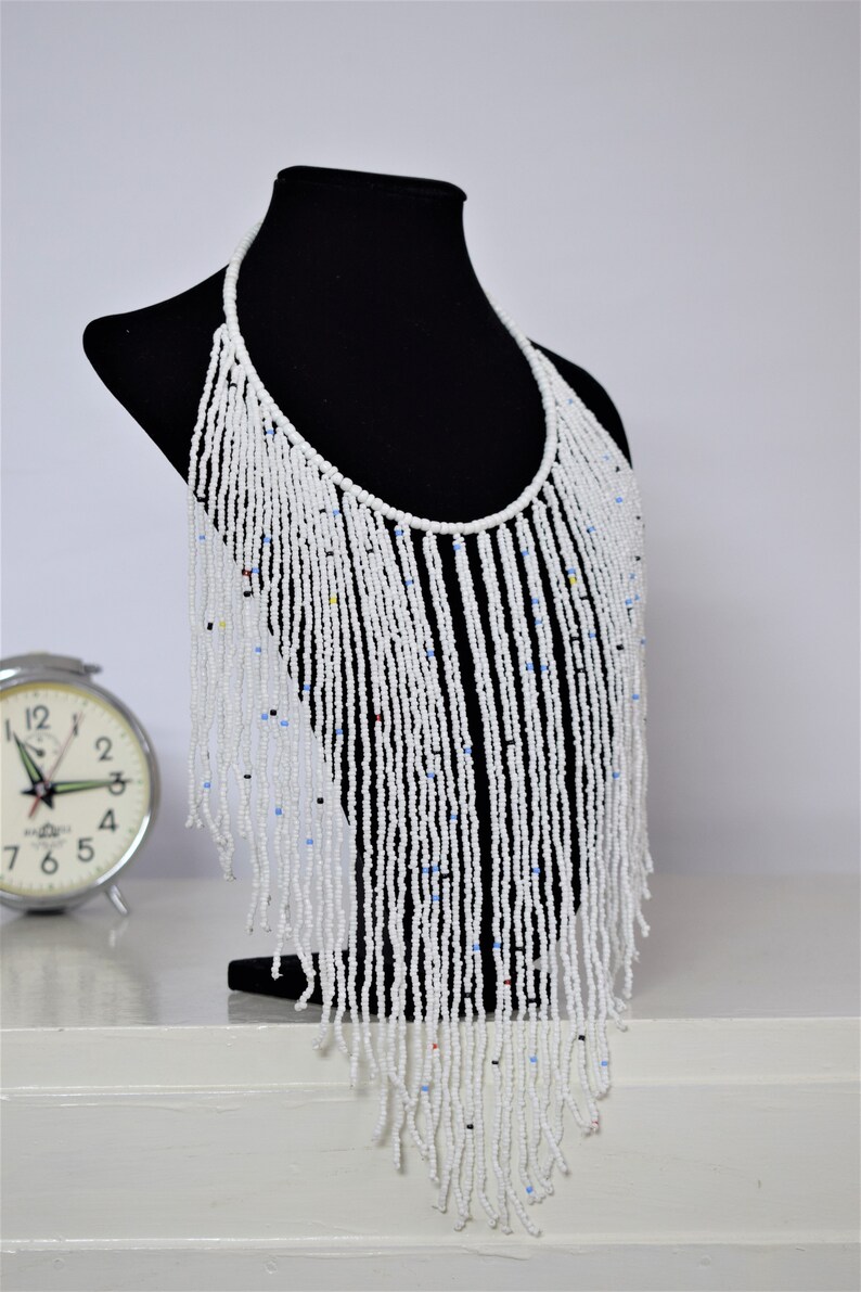 African Necklace African Jewelry Handmade Beaded Necklace | Etsy