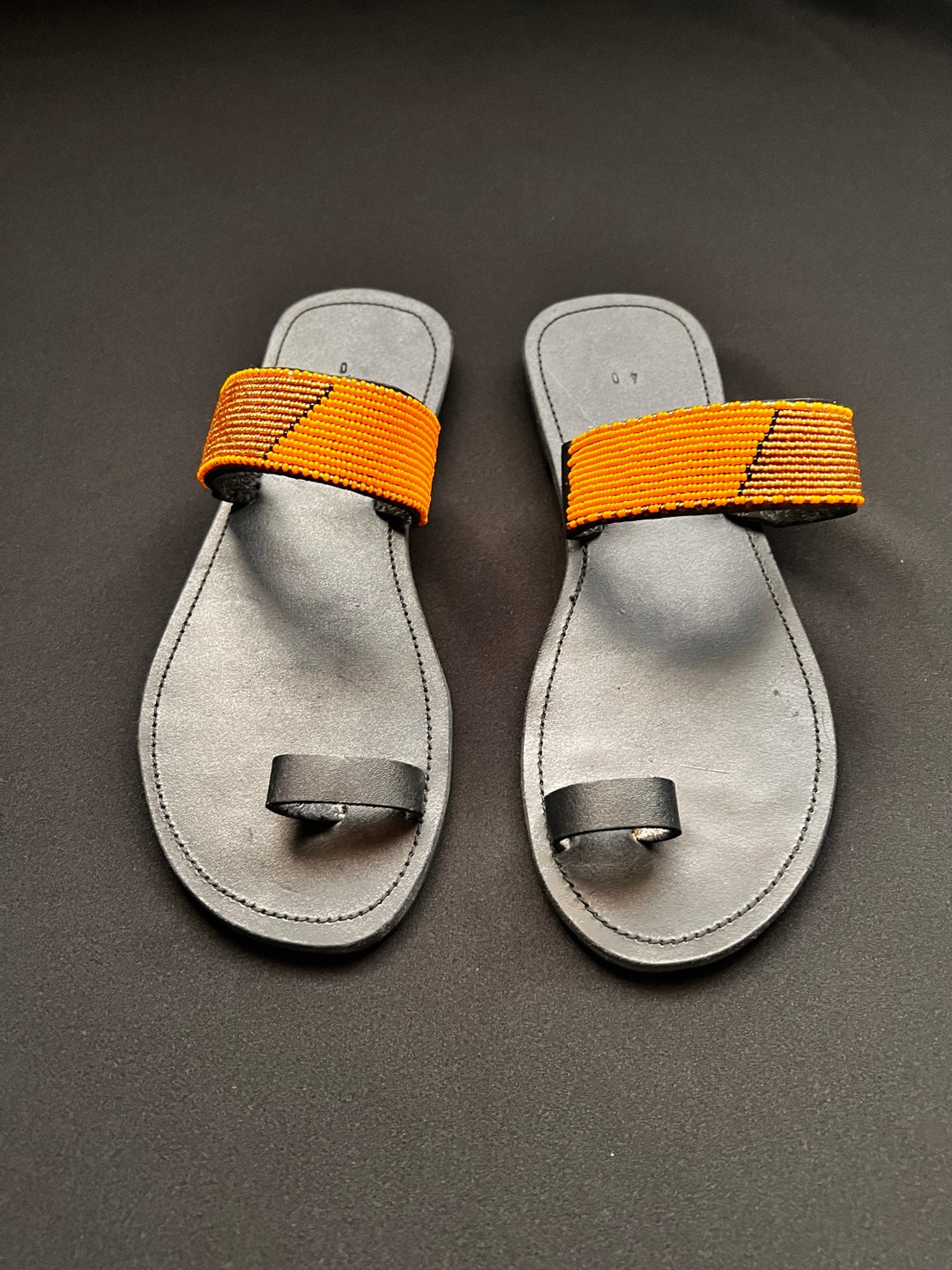 Handmade Leather Sandals for Women | Maasai African Flat Sandals ...