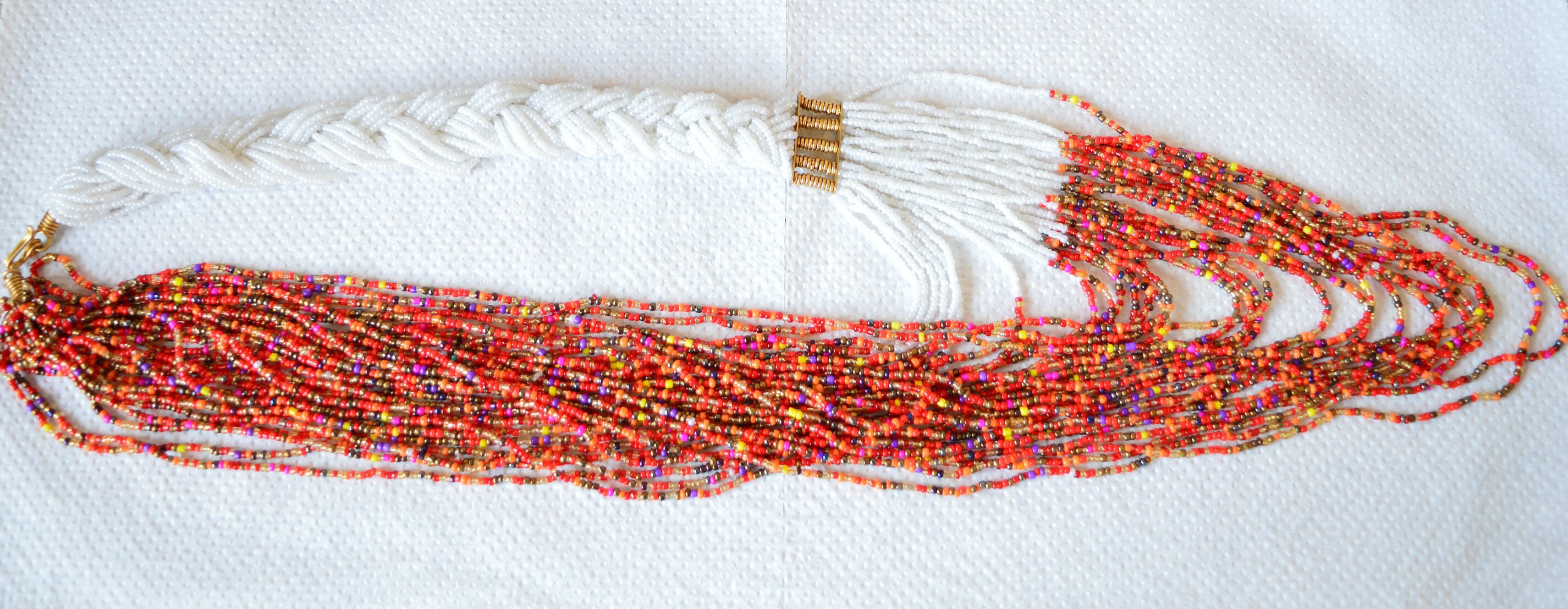 African Maasai Handmade Beaded necklace Tribal Zulu Multi | Etsy