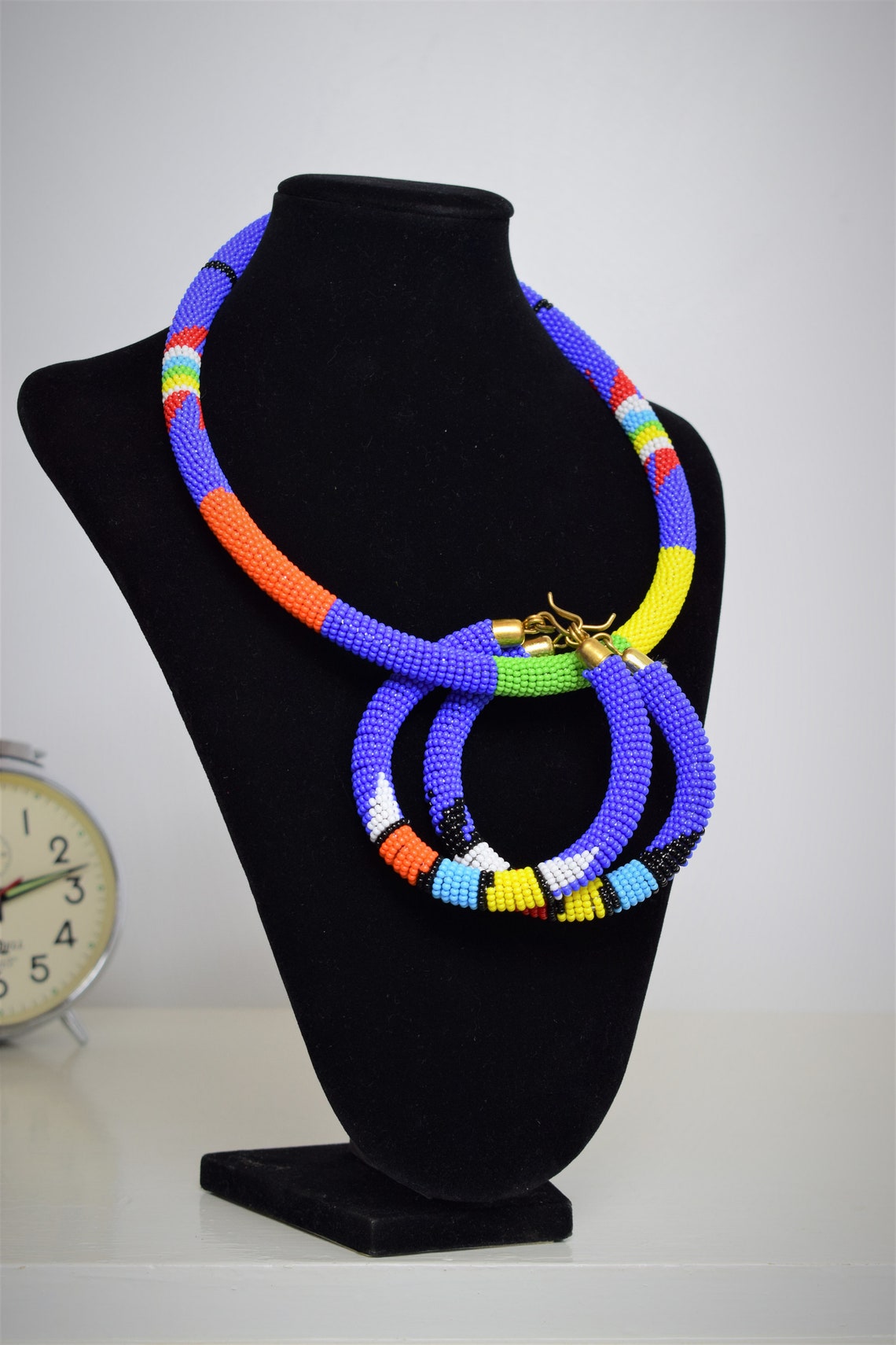 African Necklace African Jewelry Handmade Beaded Necklace | Etsy