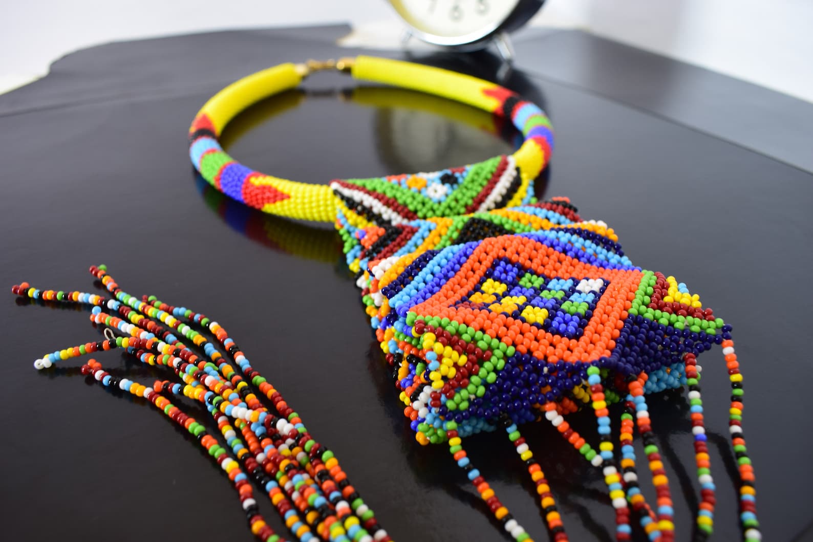 African Necklace African Jewelry Handmade Beaded Necklace | Etsy