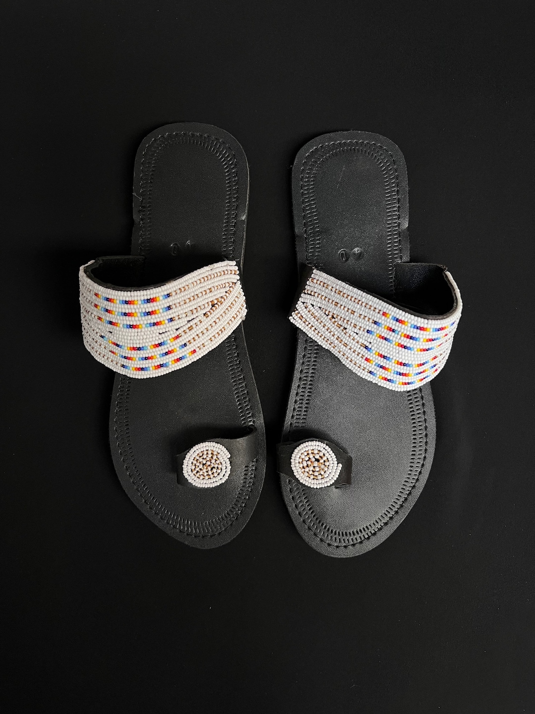 African Maasai Handmade Leather Sandals for Women, Spring Summer Shoes ...