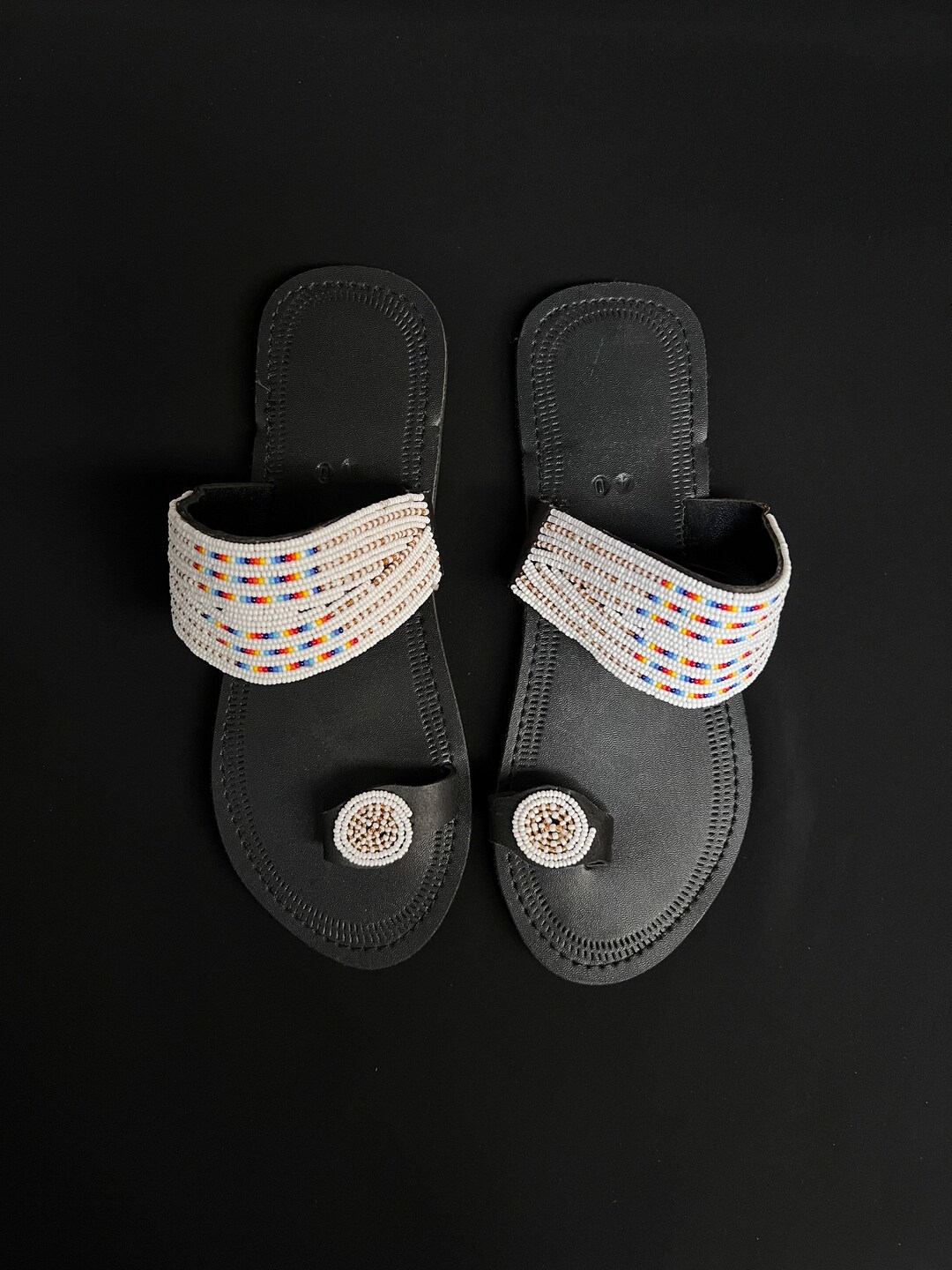 African Maasai Handmade Leather Sandals for Women, Spring Summer Shoes ...