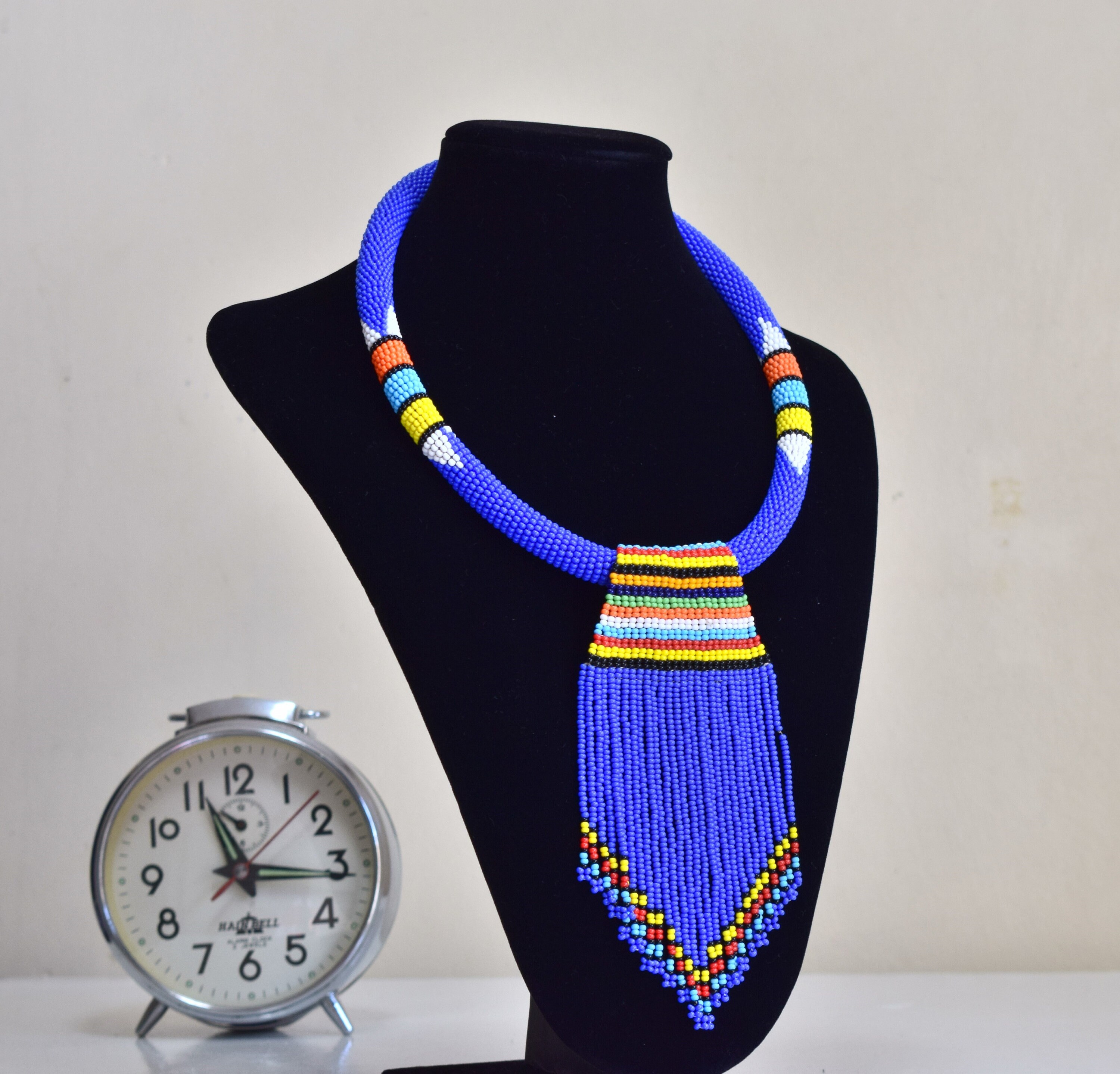 African Maasai Handmade Beaded Necklace |tribal | Zulu |bohemian ...