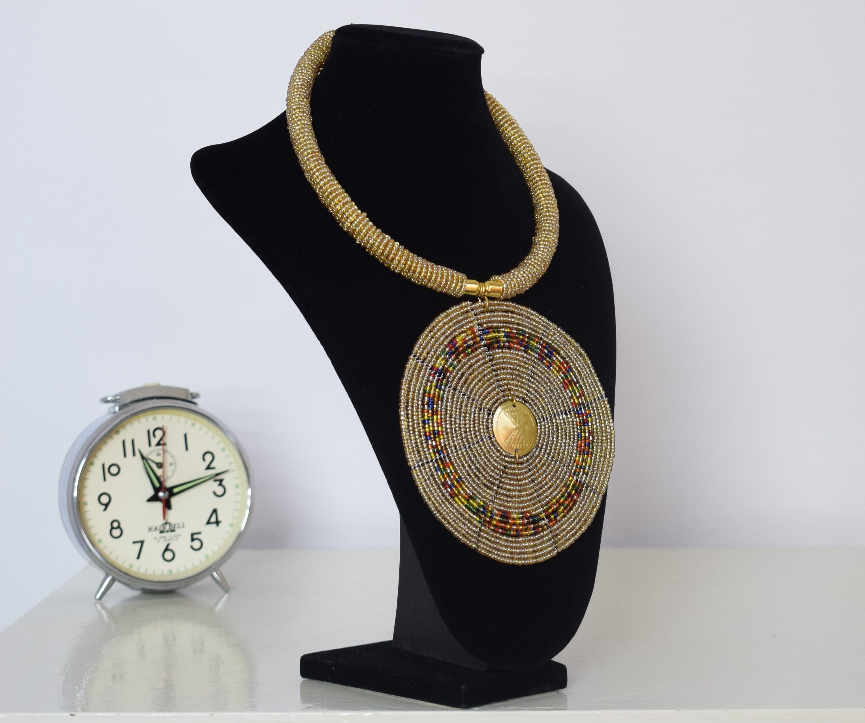 African Necklace African Jewelry Handmade Beaded Necklace | Etsy