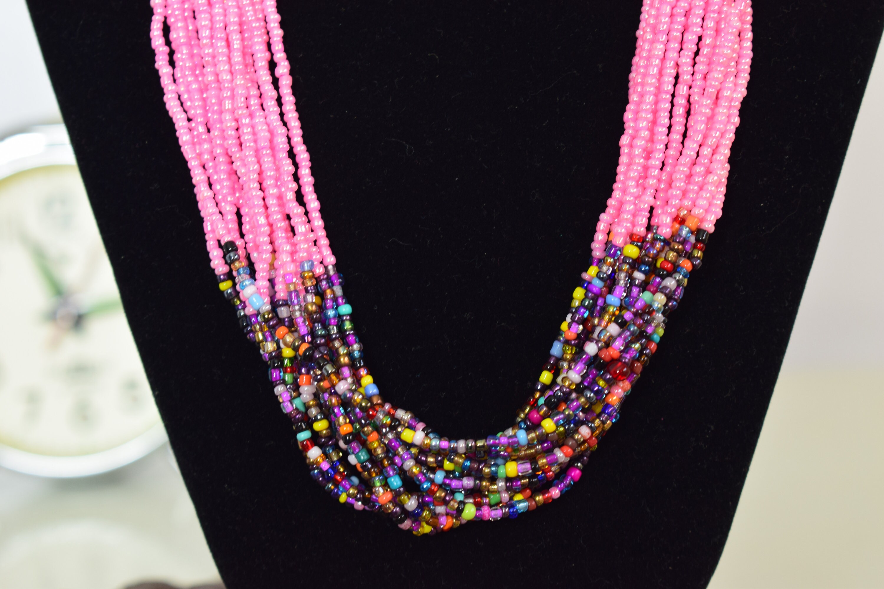 African Necklace African Jewelry Handmade Beaded Necklace | Etsy