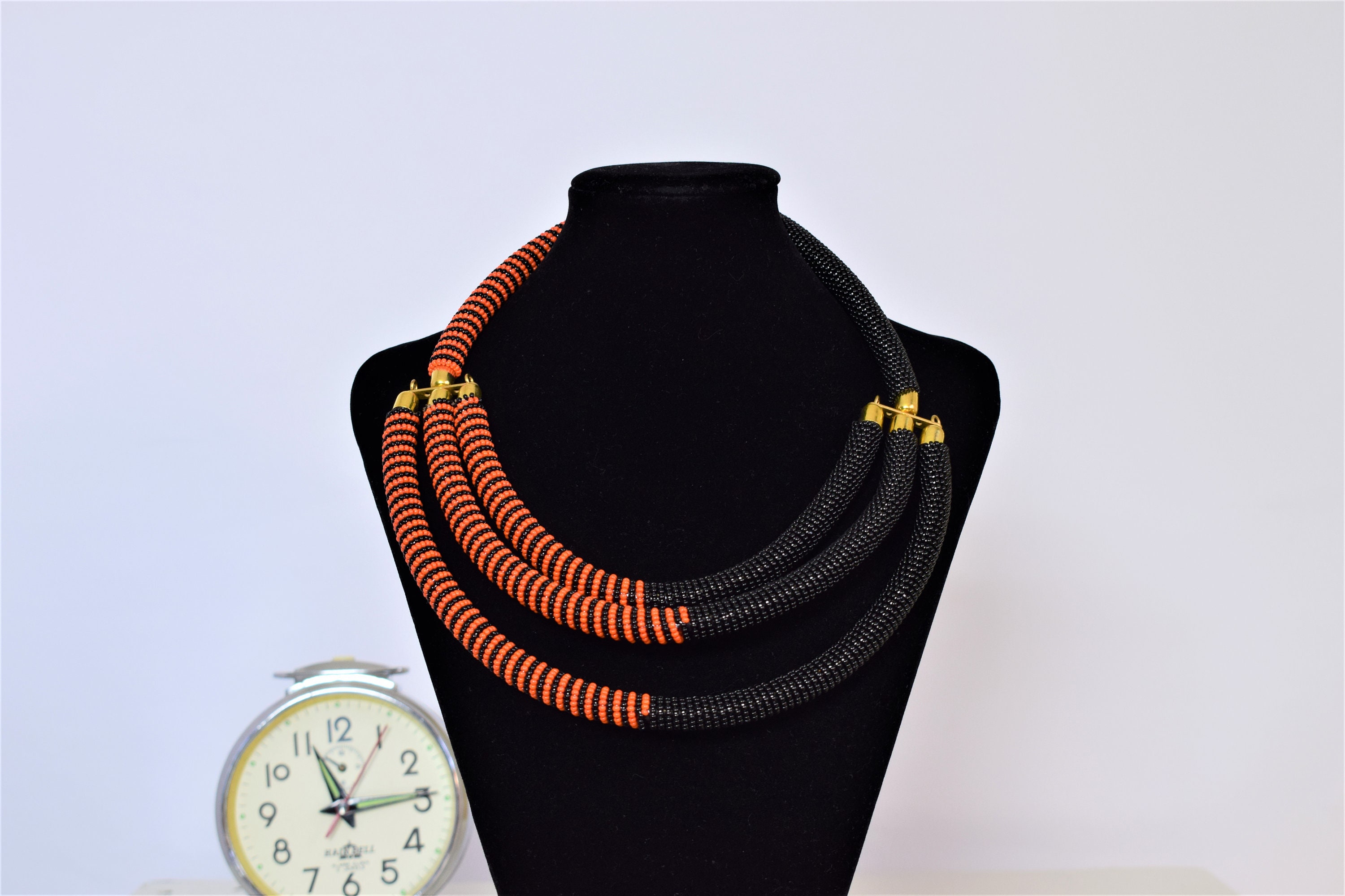 African Necklace african Jewelry handmade beaded Necklace - Etsy