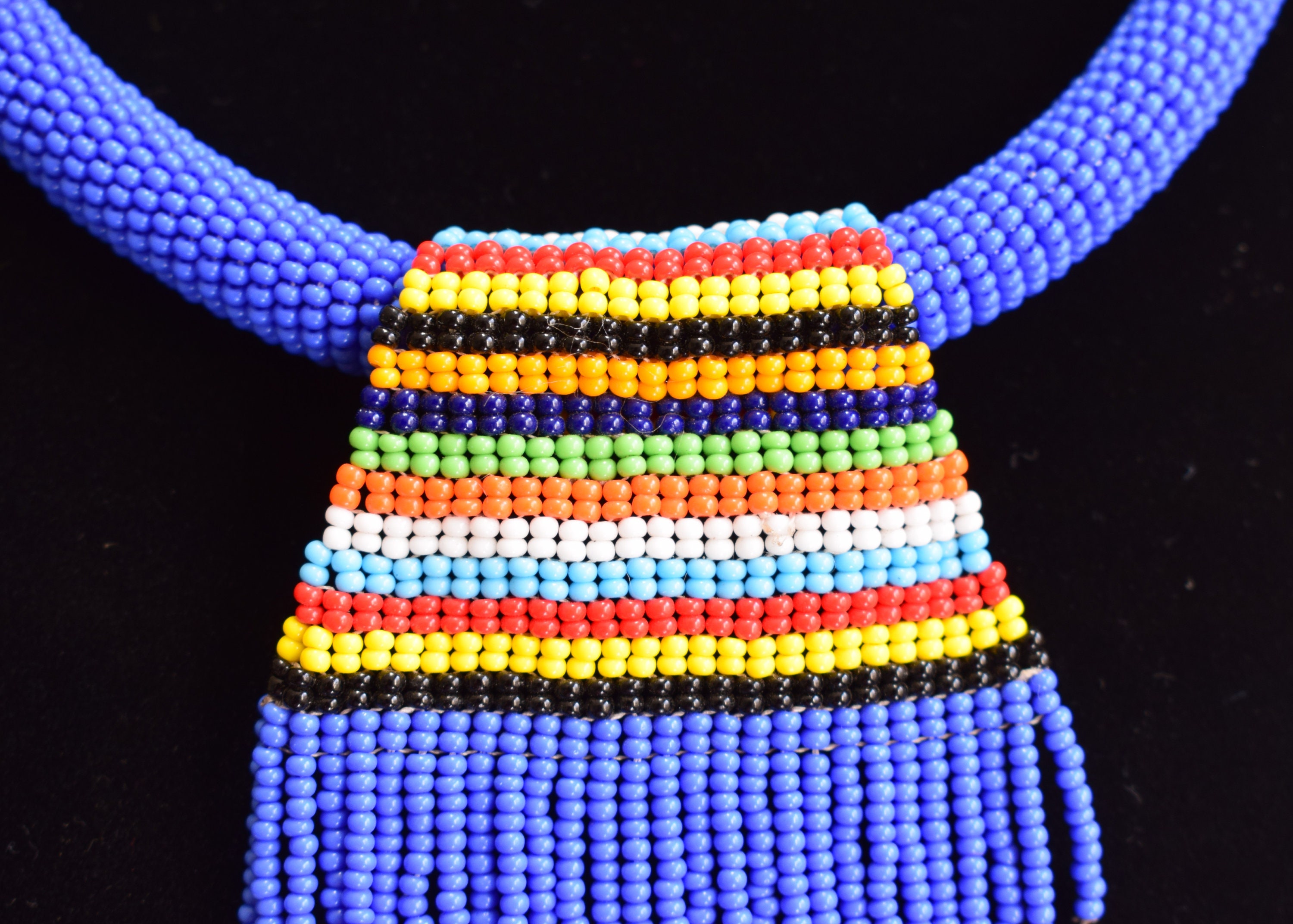 African Maasai Handmade Beaded Necklace |tribal | Zulu |bohemian ...
