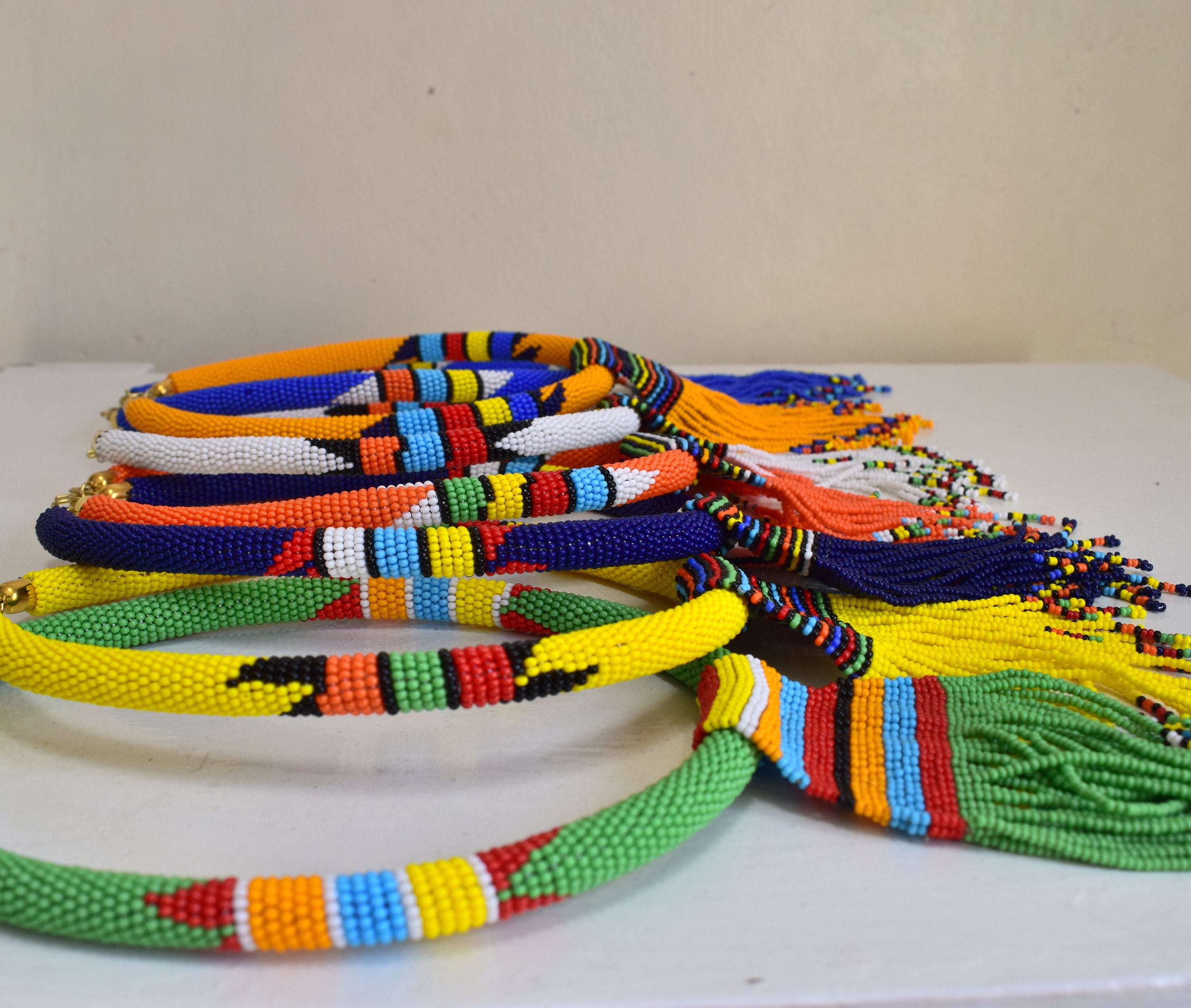 African Maasai Handmade Beaded Necklace tribal Zulubohemian | Etsy