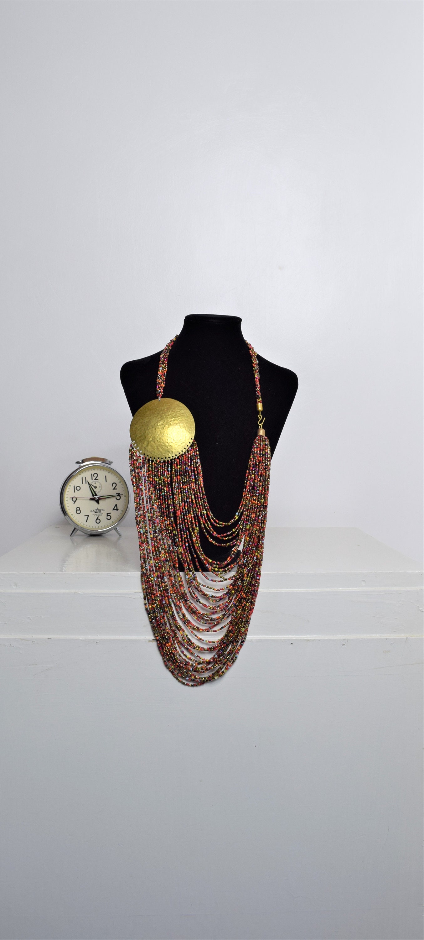 African Necklace African Jewelry Handmade Beaded Necklace | Etsy