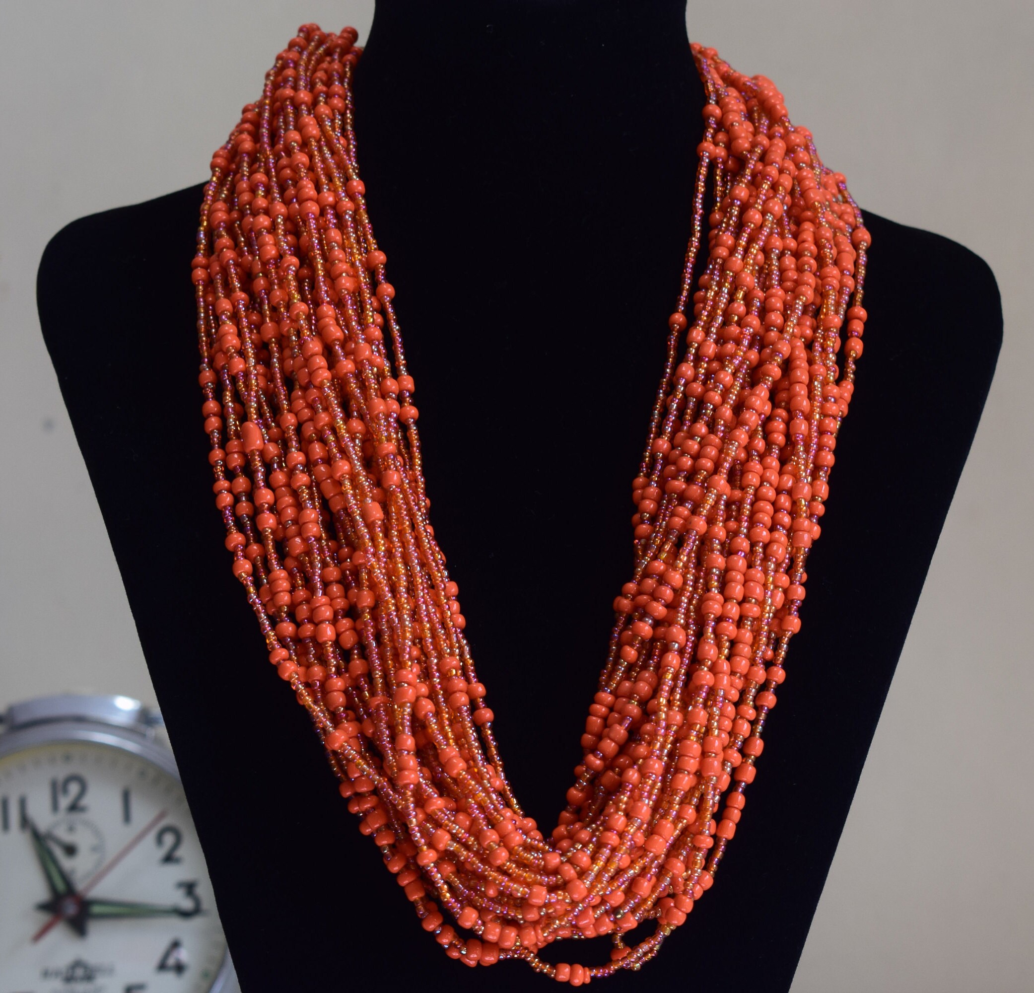 African Maasai Handmade Beaded Necklace |tribal |chunky | Zulu ...
