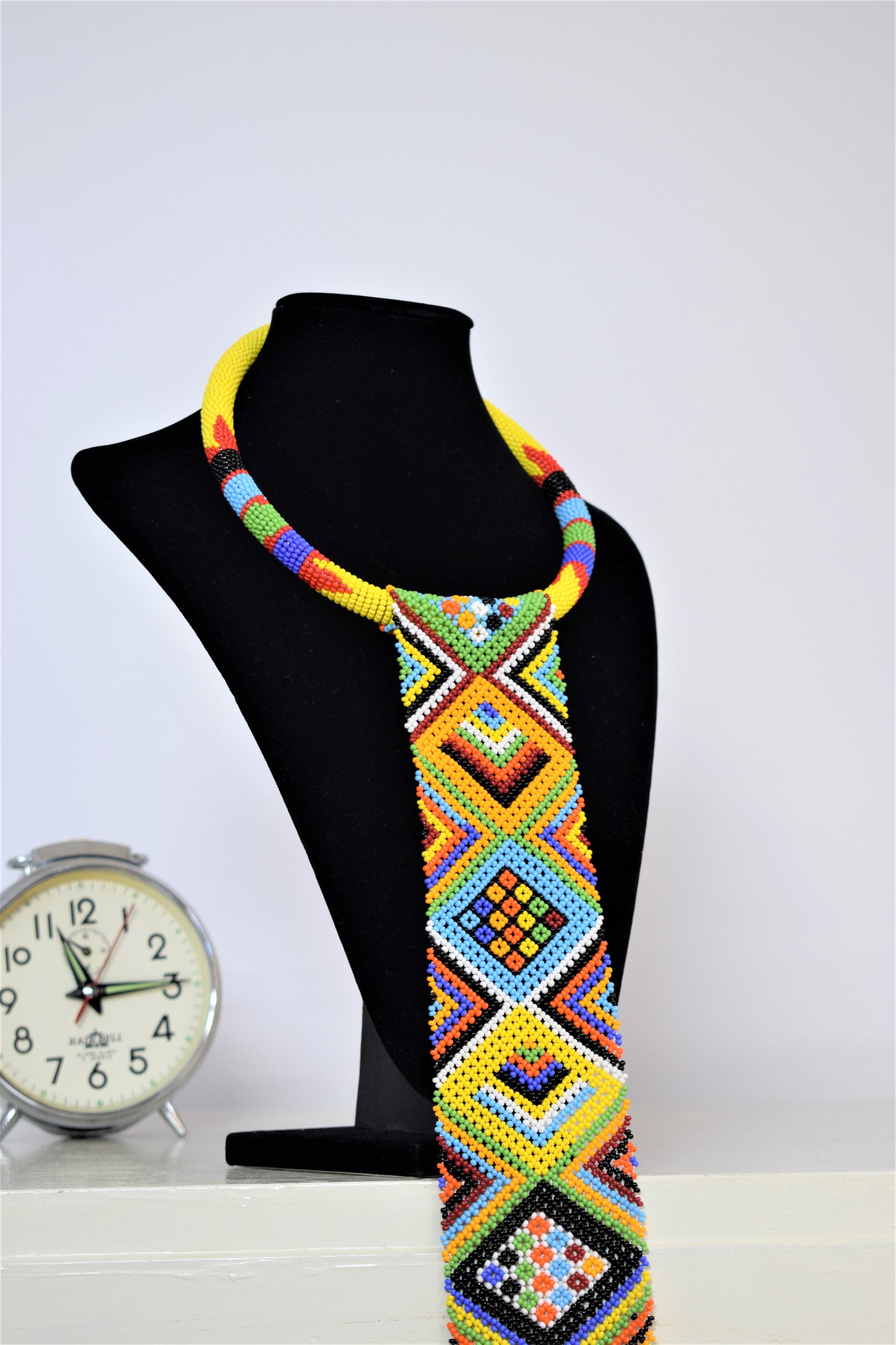 African Necklace African Jewelry Handmade Beaded Necklace | Etsy