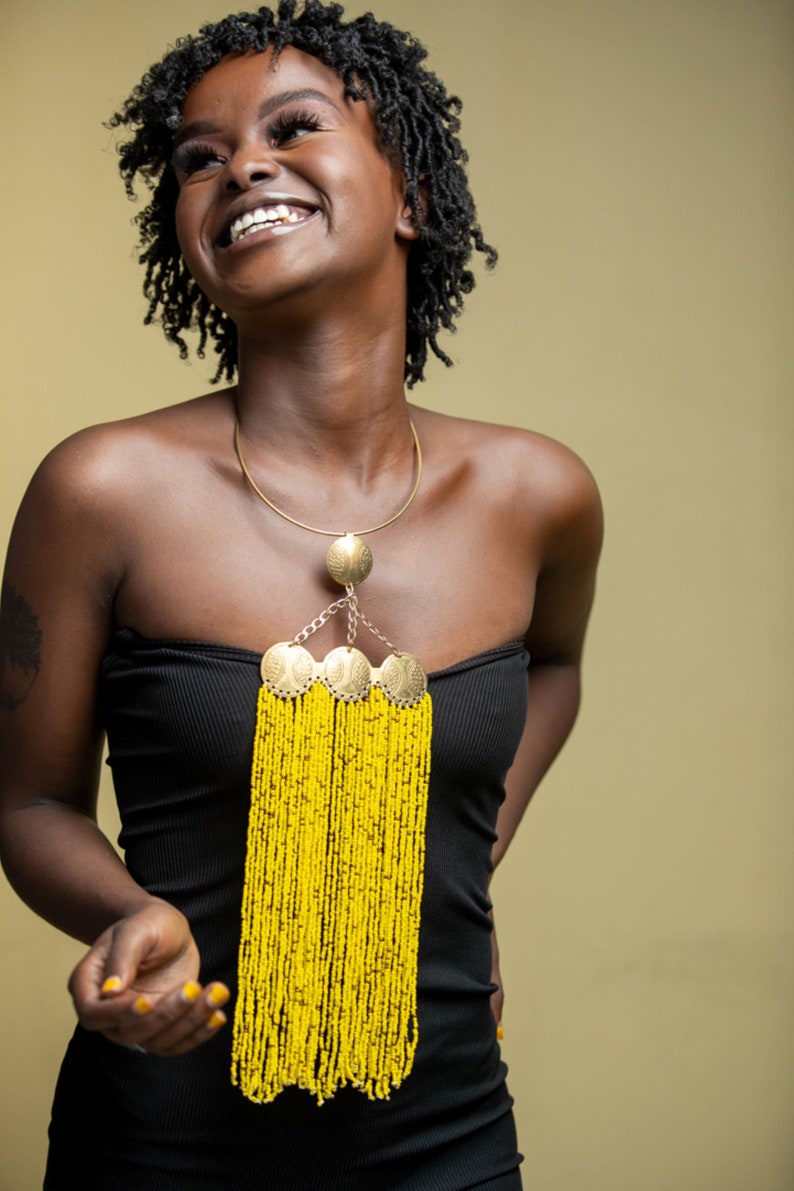 African Necklace african Jewelry handmade beaded Necklace - Etsy