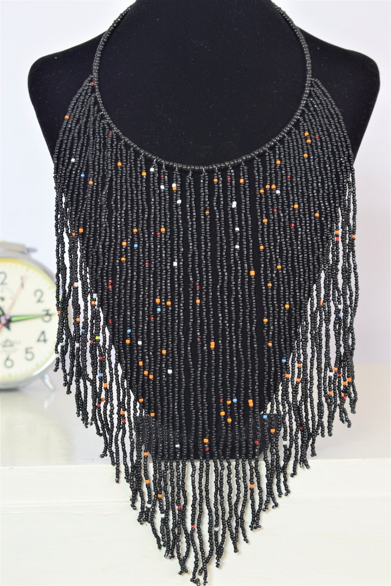 African Necklace African Jewelry Handmade Beaded Necklace | Etsy