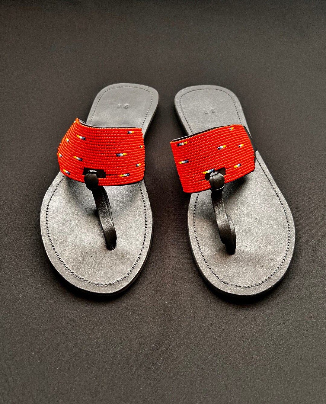Handmade Leather Sandals for Women | Maasai African Flat Sandals ...