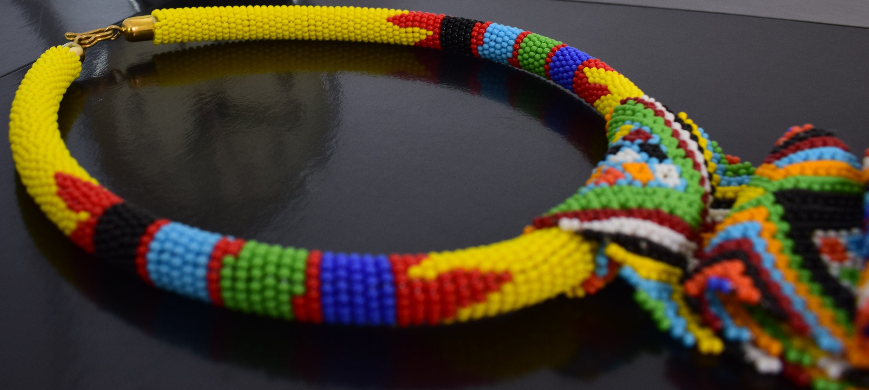 African Necklace African Jewelry Handmade Beaded Necklace | Etsy