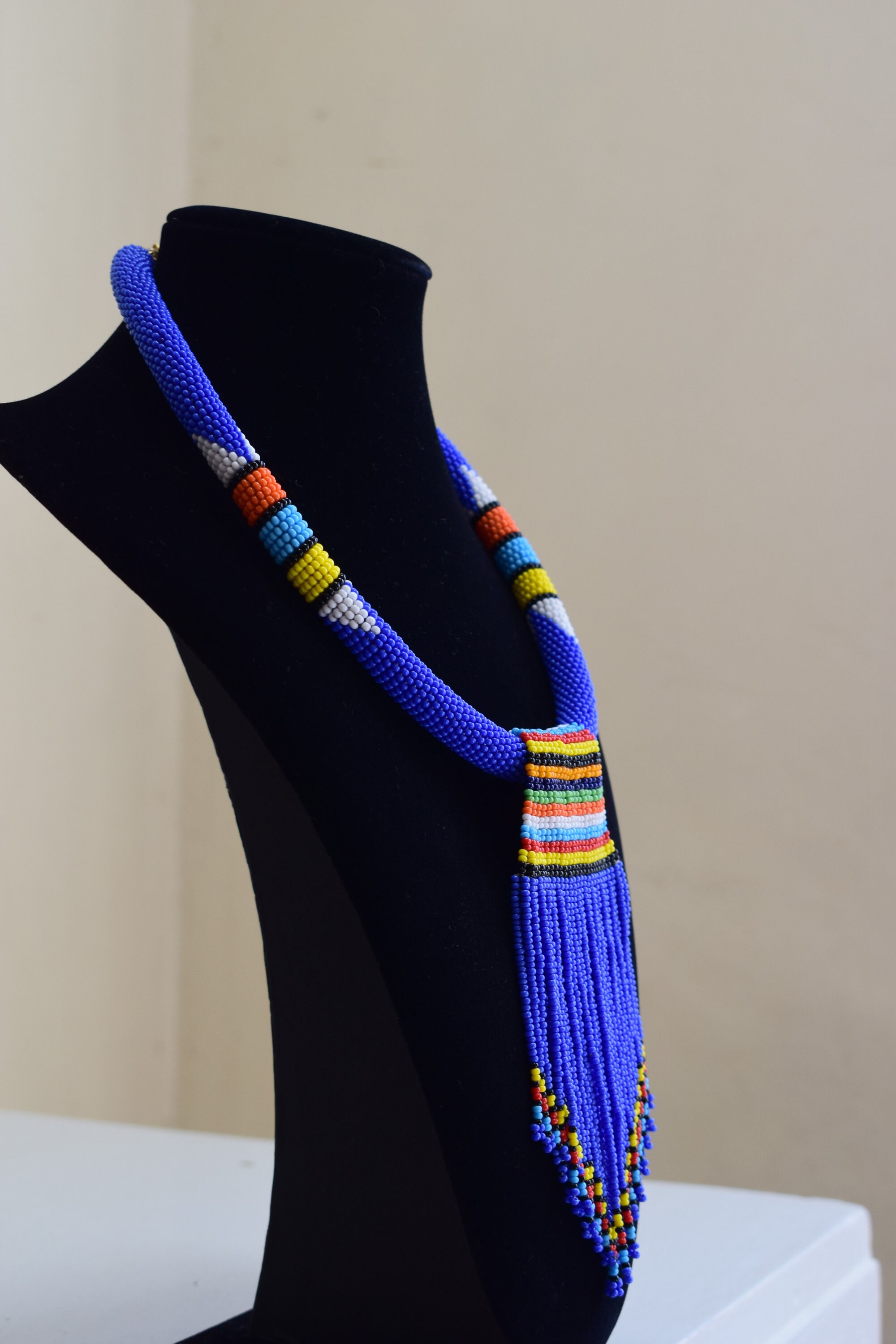 African Maasai Handmade Beaded Necklace |tribal | Zulu |bohemian ...