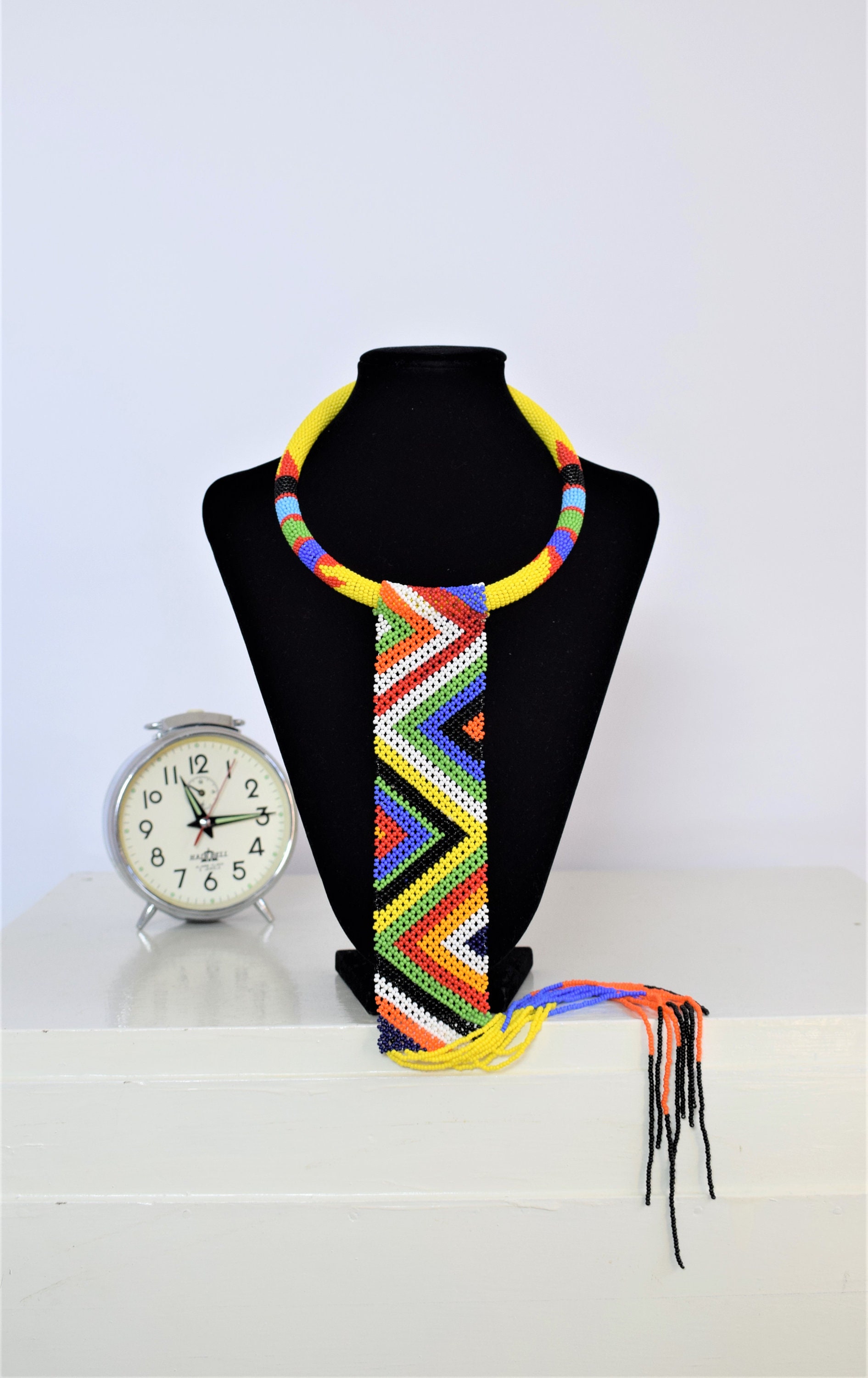 African Necklace African Jewelry Handmade Beaded Necklace | Etsy