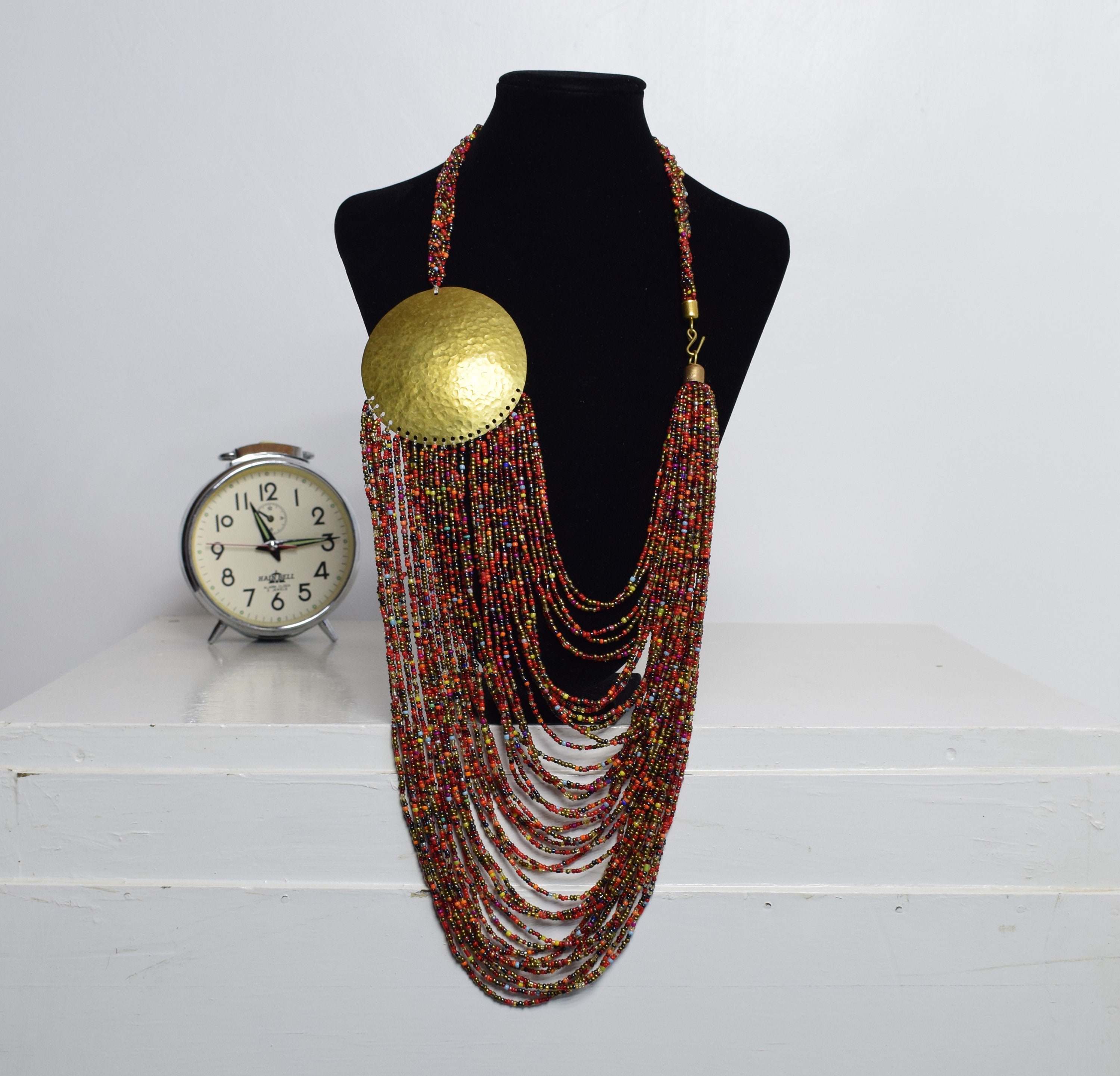 African Necklace African Jewelry Handmade Beaded Necklace | Etsy