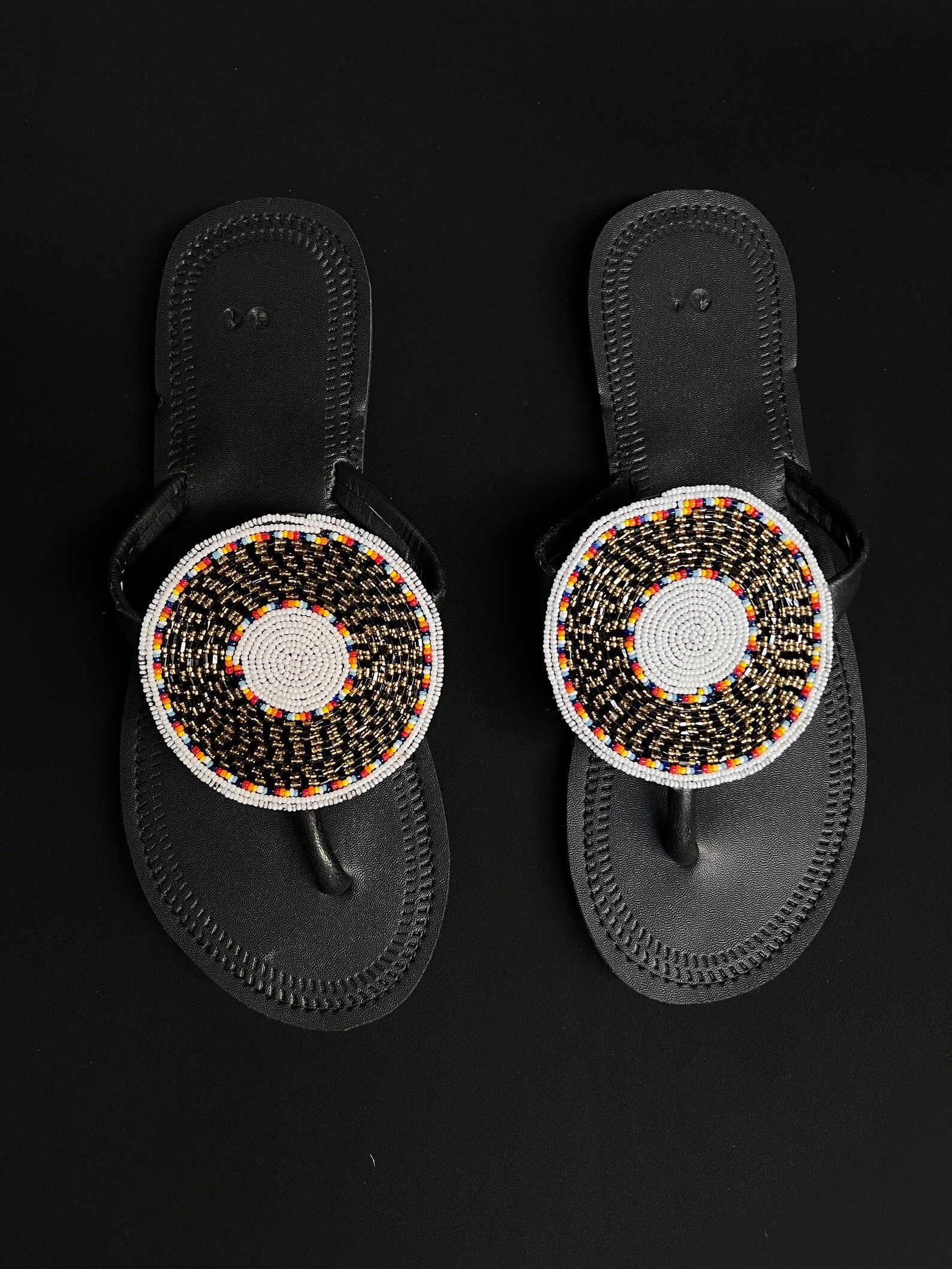 African Maasai Handmade Leather Sandals for Women, Spring Summer Shoes ...
