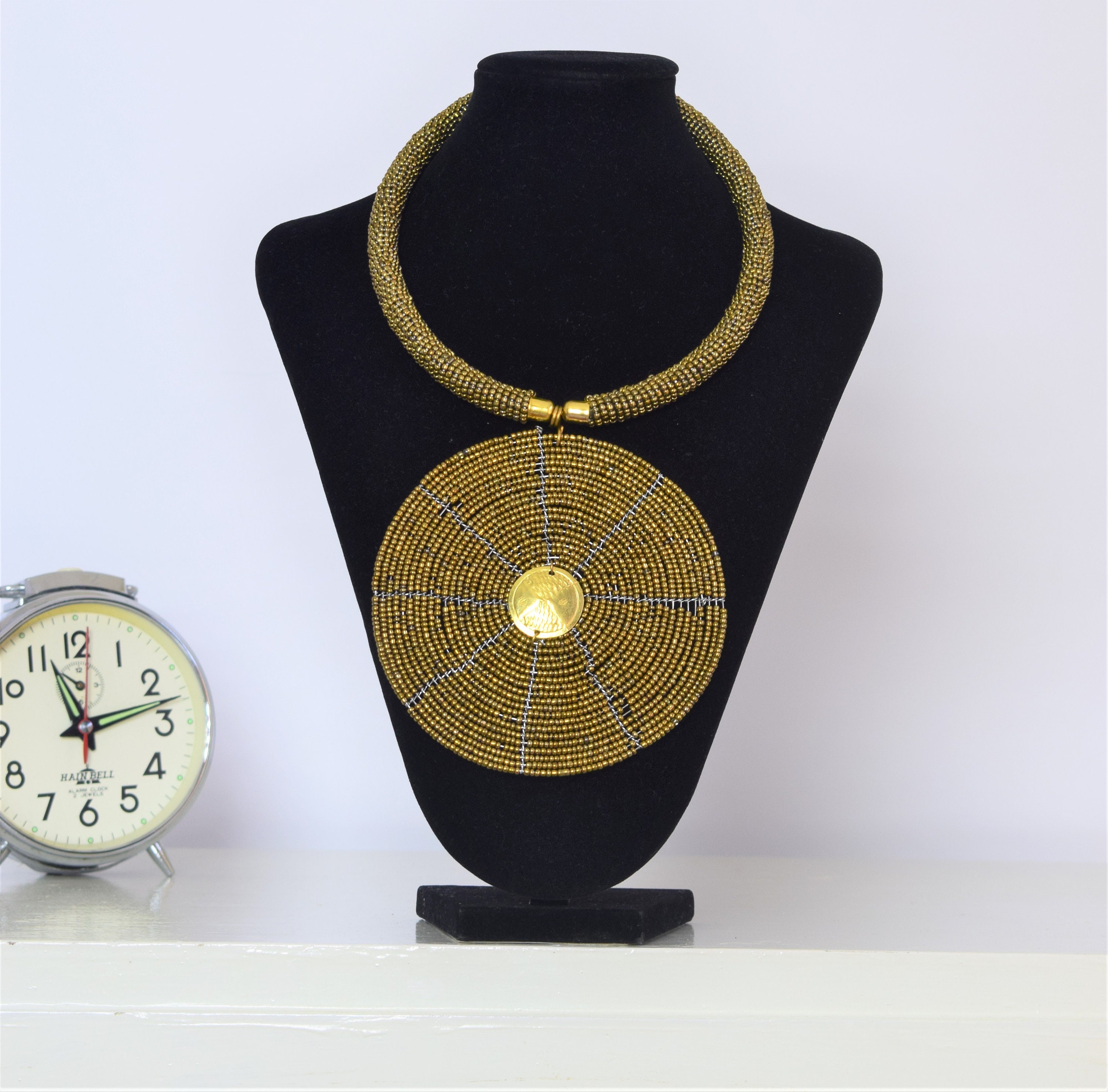 African Necklace African Jewelry Handmade Beaded Necklace | Etsy