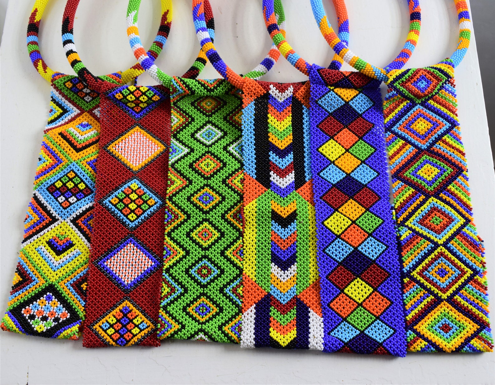 Handmade Maasai Beaded Necklace | Colorful African Jewelry - Etsy