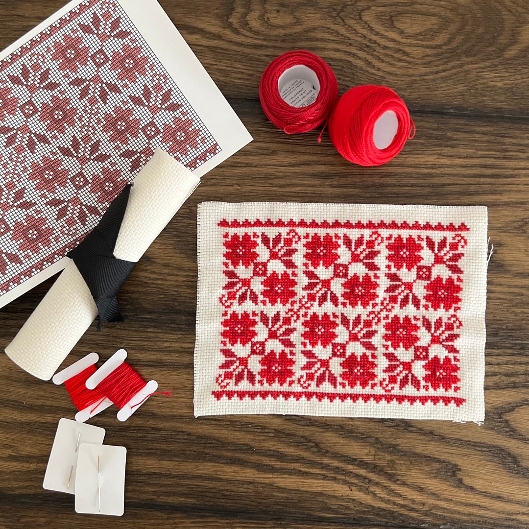 DIY Palestinian Tatreez Embroidery Kit, Palestine Traditional Handmade ...