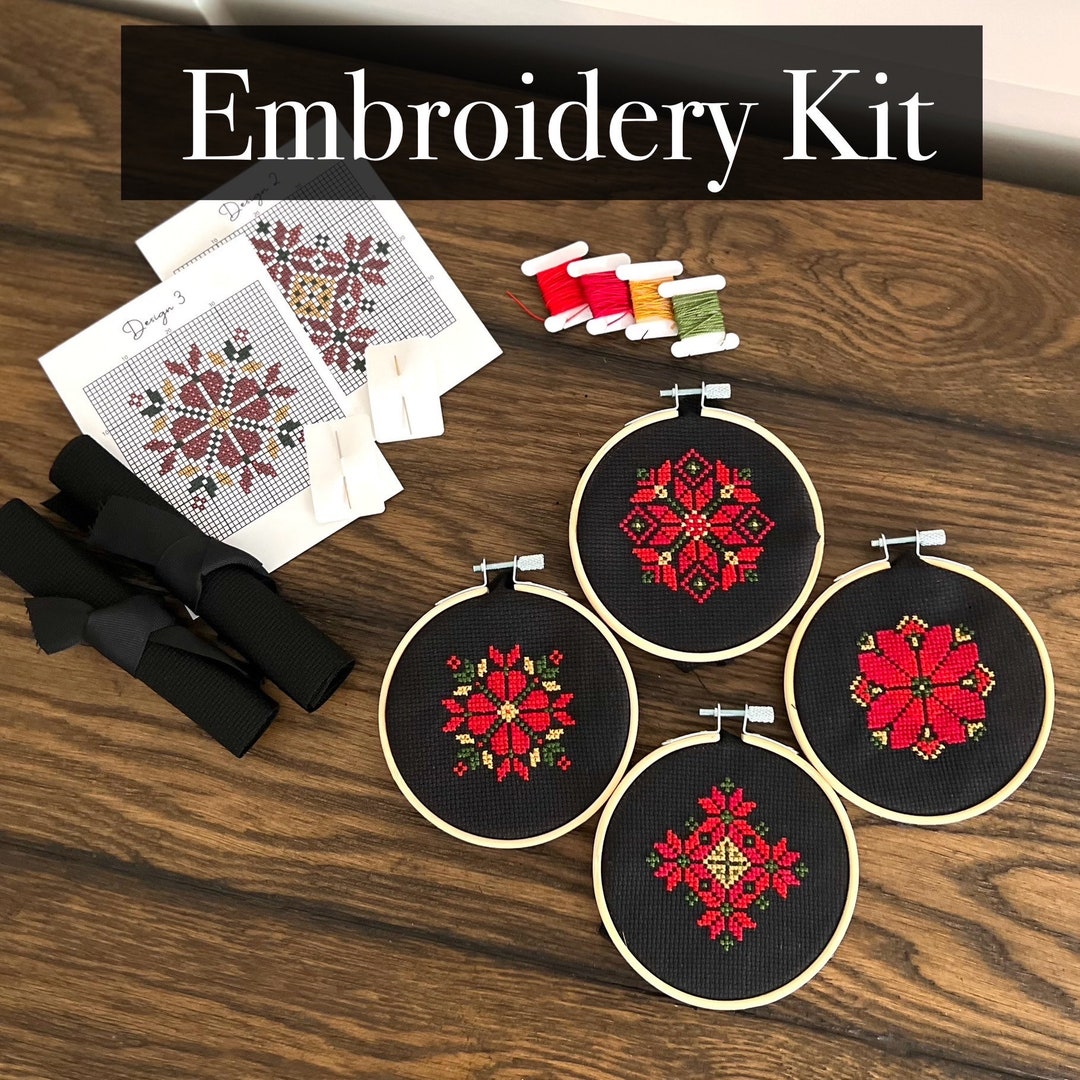 Beginner Friendly Embroidery Kit, DIY Palestinian Tatreez, Palestine ...