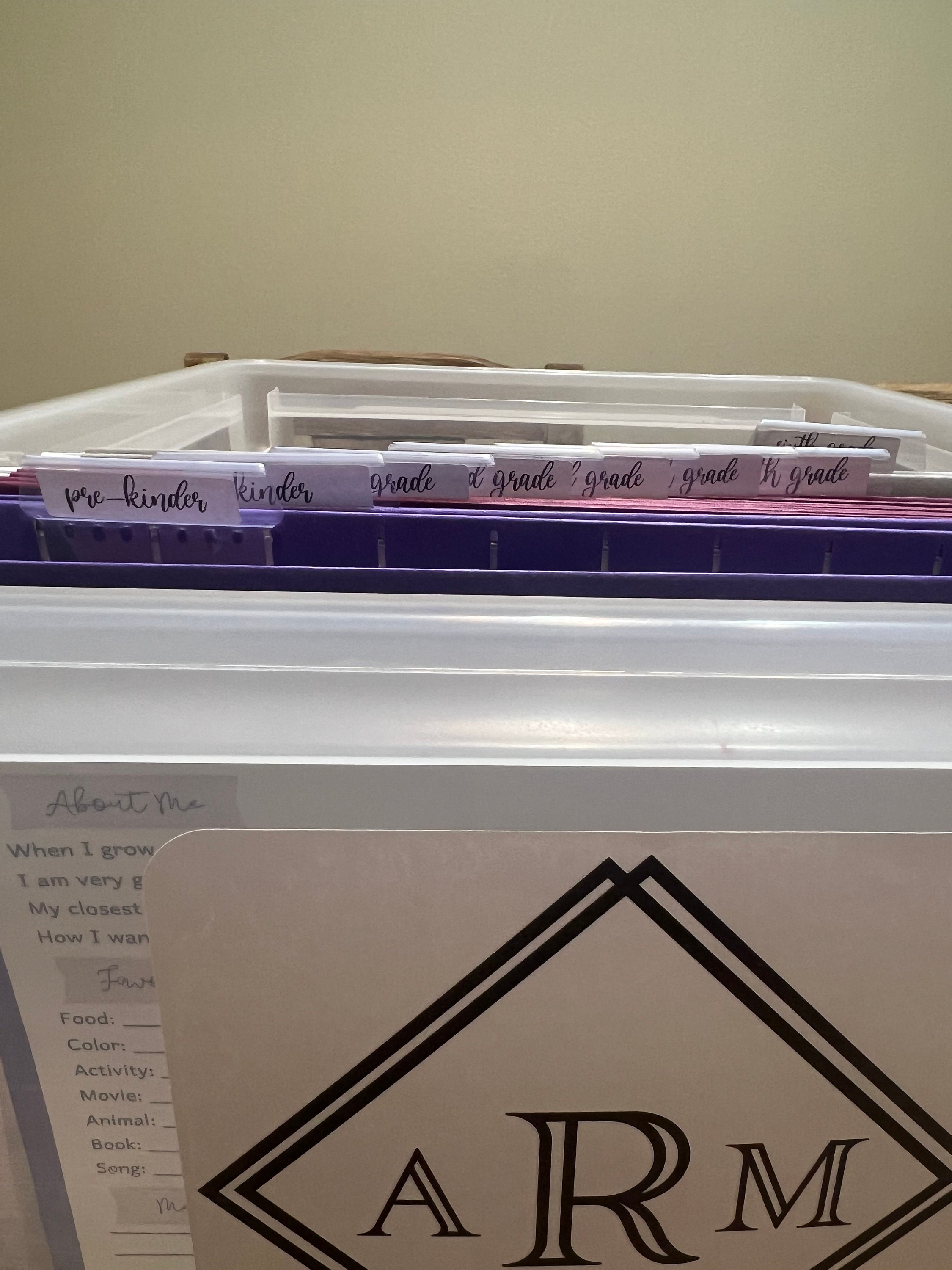 School Years Memory Box Pages: Printable Interview Template (digital ...