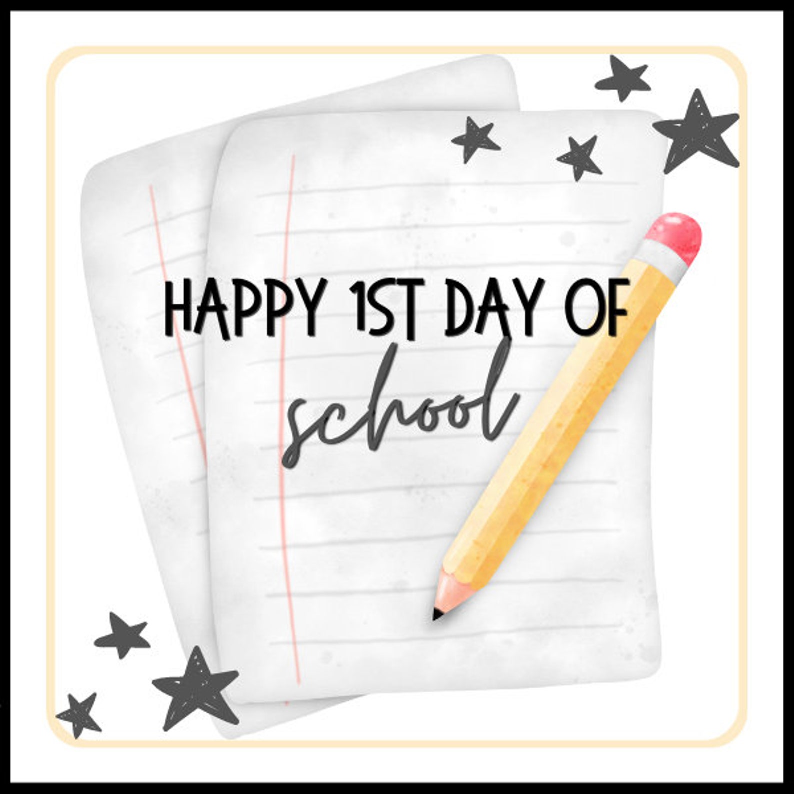 Teacher Gift Tag, Back to School, Happy 1st Day of School, Back to ...