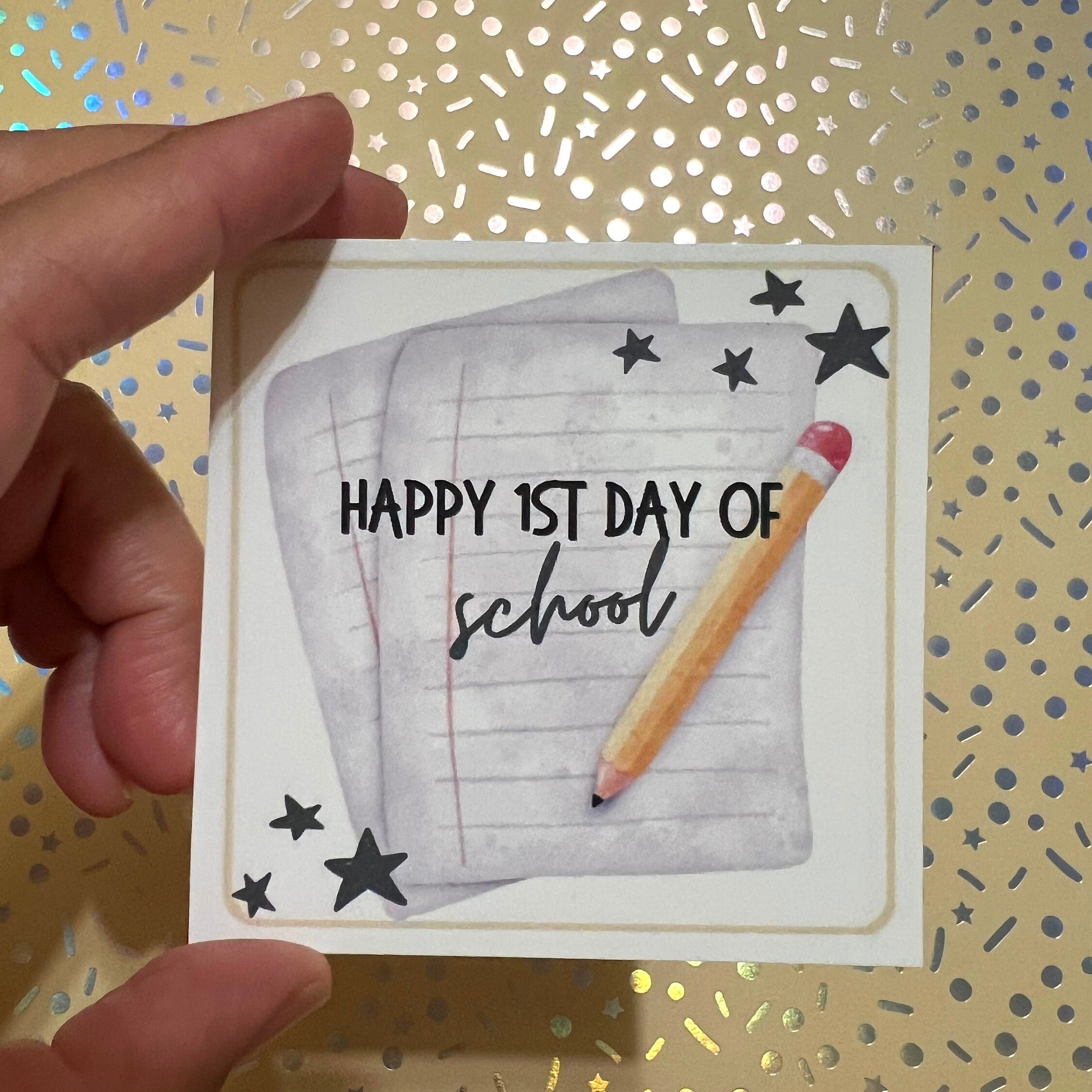 Teacher Gift Tag, Back to School, Happy 1st Day of School, Back to ...