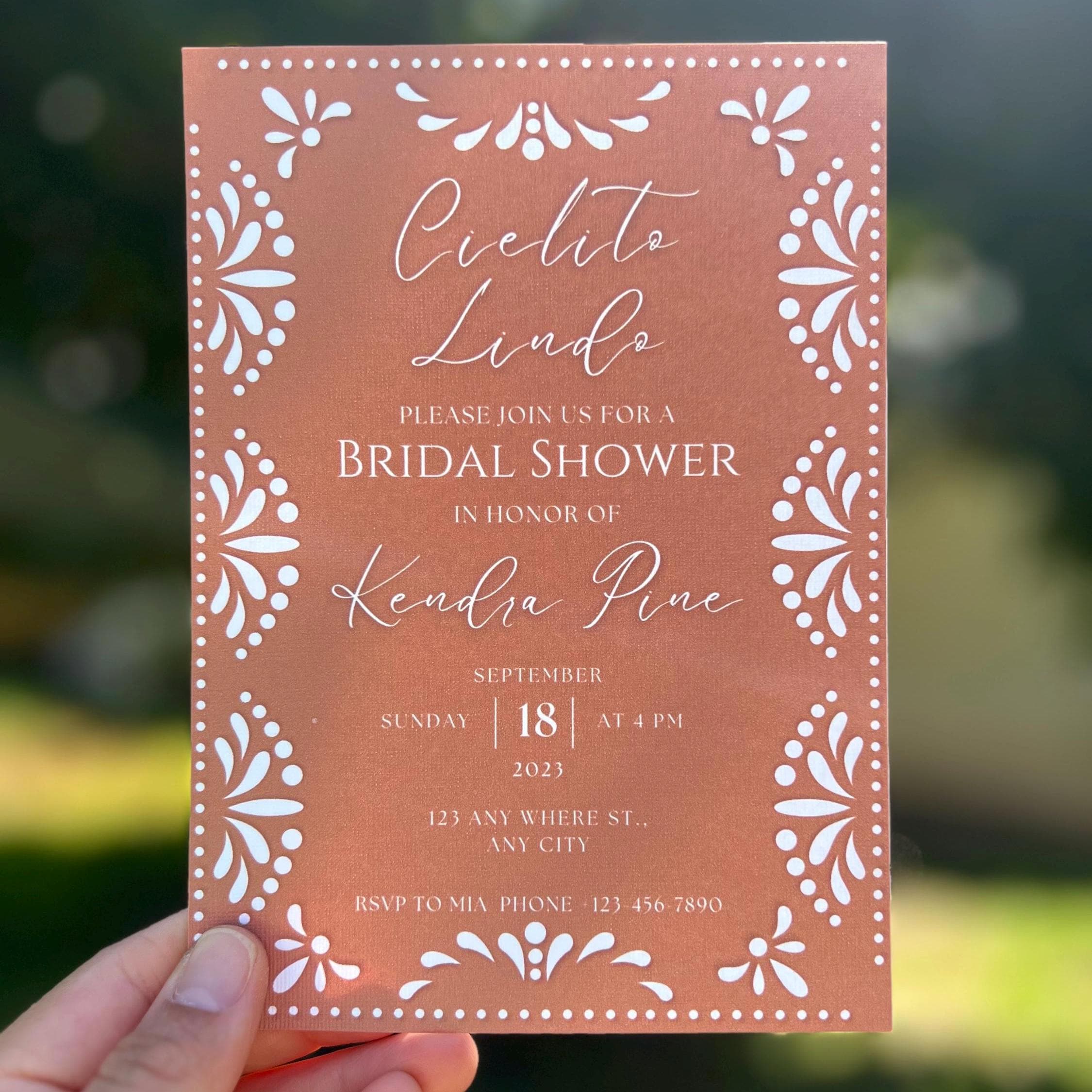 Talavera Mexican Barro Bridal Shower Invitation, Mexican Template ...