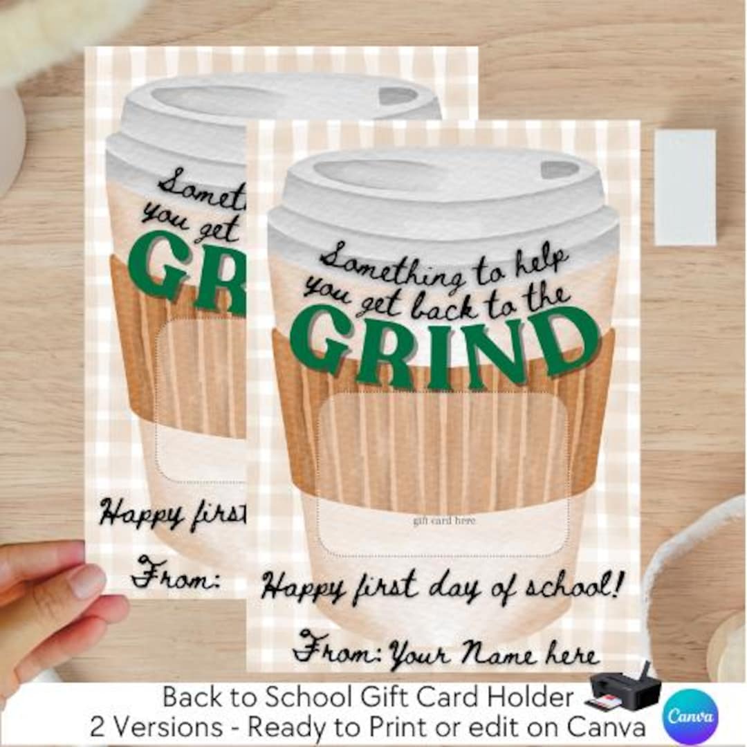Coffee First Day of School Teacher Gift Back to the Grind Teacher Gift ...