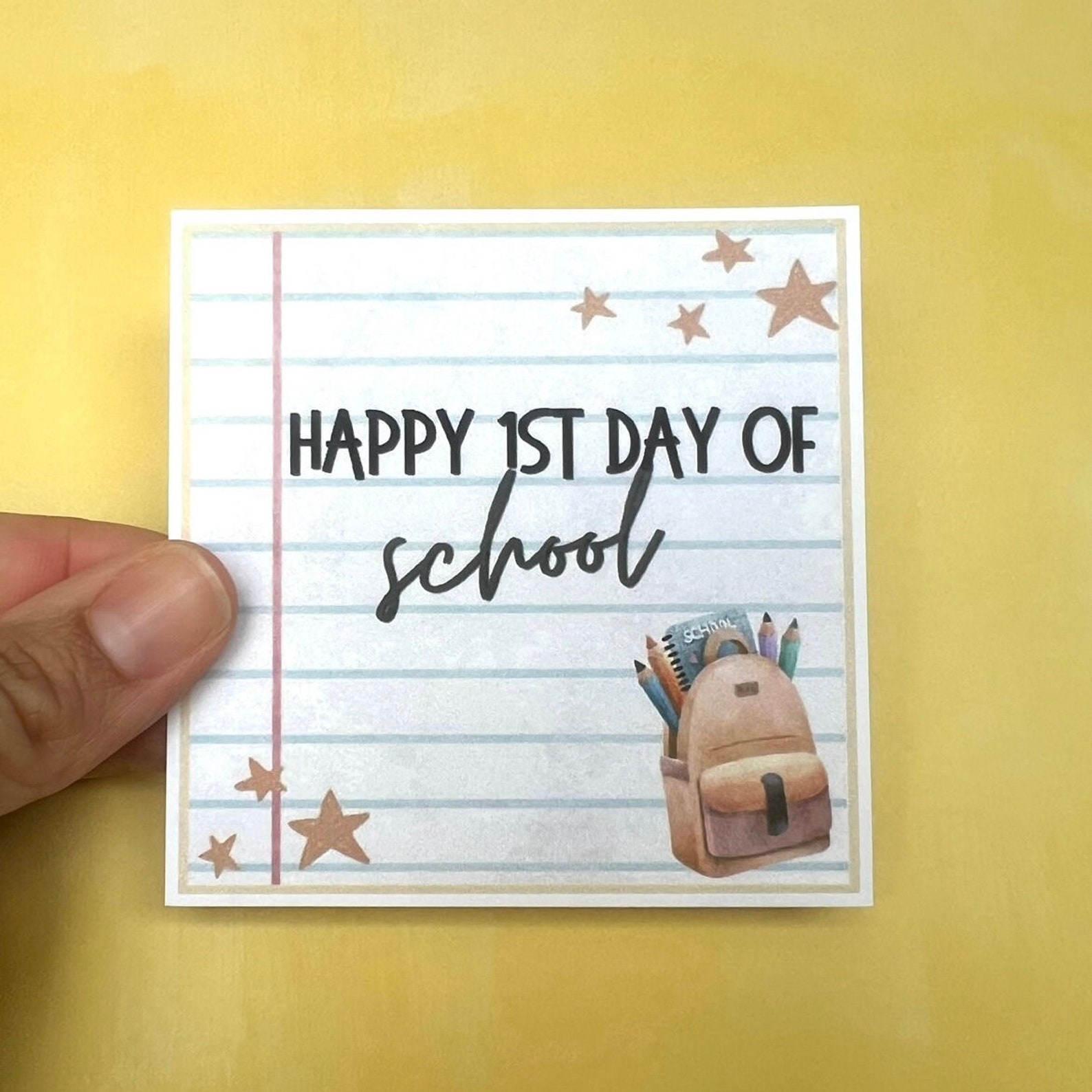 Teacher Gift Tag, Back to School, Happy 1st Day of School, Back to ...
