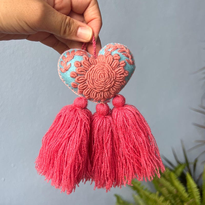 Mexican Felt Hearts - Etsy