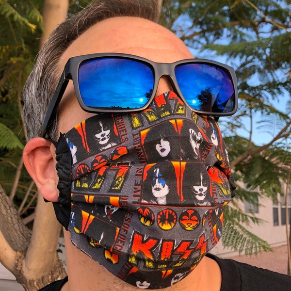 Rock and Roll Face Mask - Etsy