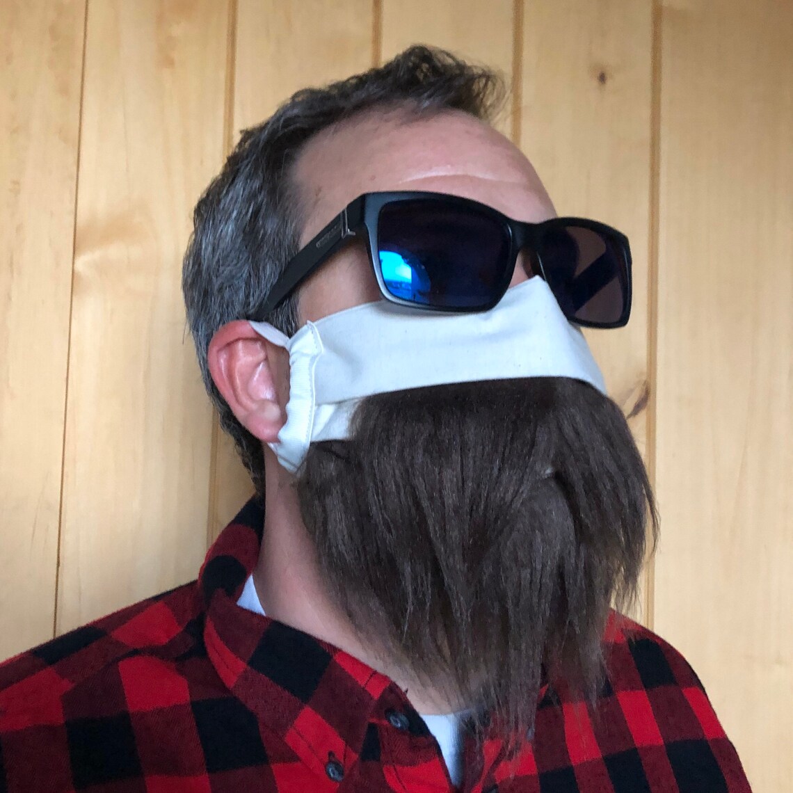 MAN UP Bearded Face Mask Quality washable pleated 3 layer all | Etsy