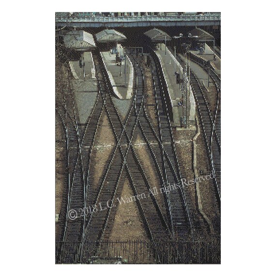 Counted Cross Stitch Making Tracks CHART ONLY PDF | Etsy