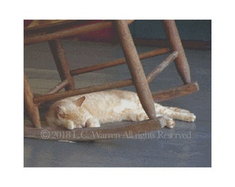 Cross Stitch Rocking Chair - Etsy