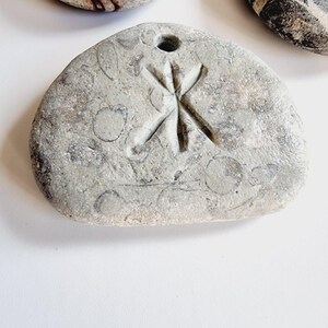 Custom Rune Engraved Stone, Personalized Norse Viking Rune Stone ...