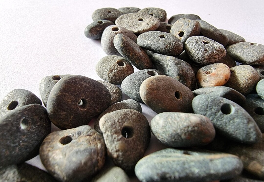 Drilled Pebbles, Stones With Hole, Pebbles Craft Supplies, Beach Stones ...