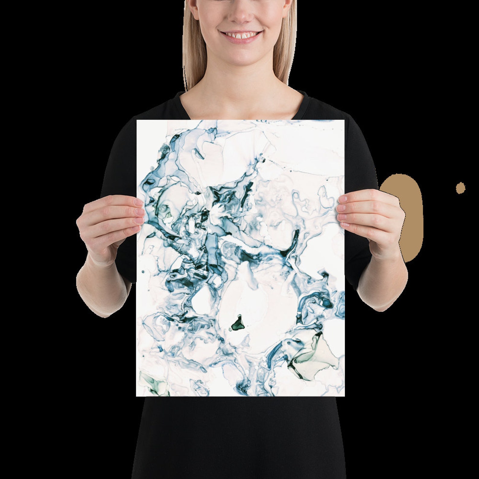 Abstract art print / original painting prints / alcohol ink | Etsy