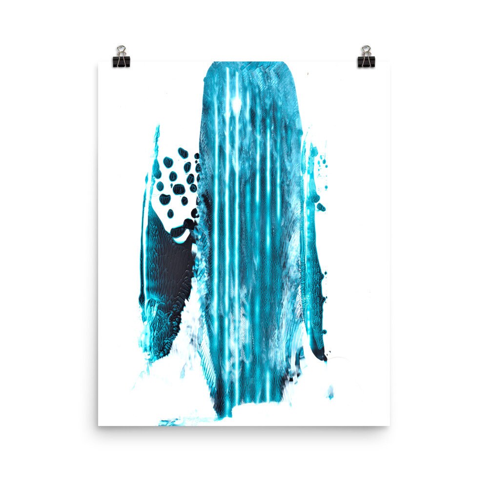 Abstract Art Print Wall Art Print Blue Printable Posters - Etsy