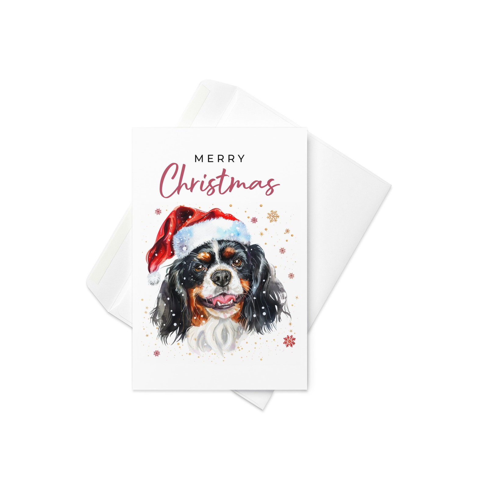 Cavalier King Charles Spaniel Christmas Card - Etsy