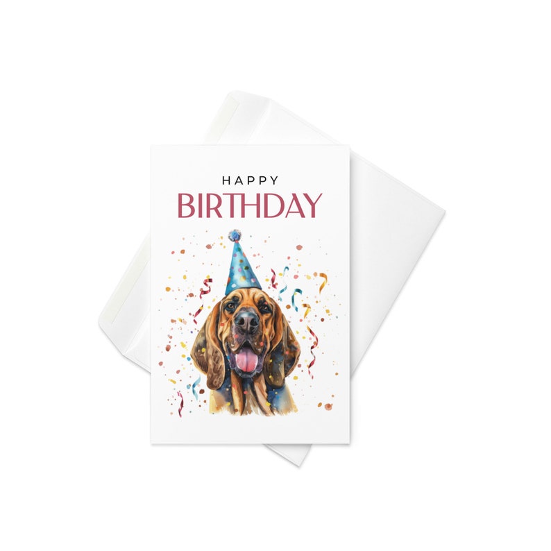 Bloodhound Birthday Card - Etsy